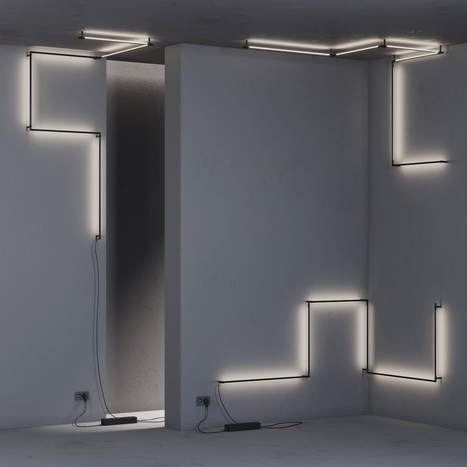 3D model GROK modular light TUBS12 VR / AR / low-poly | CGTrader