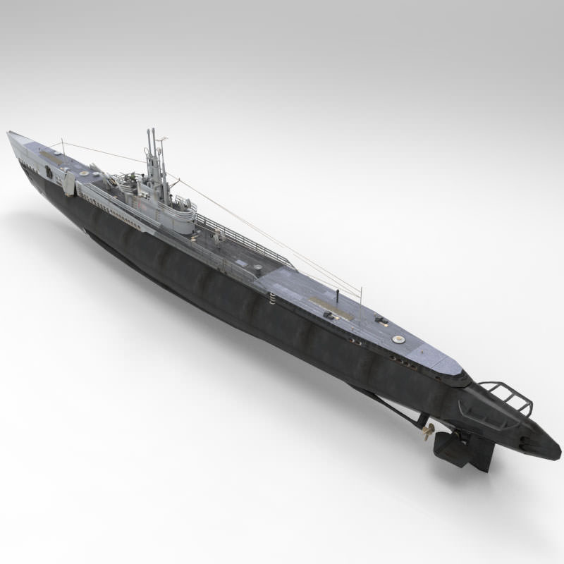 USS Trigger in various formats 3D model | CGTrader