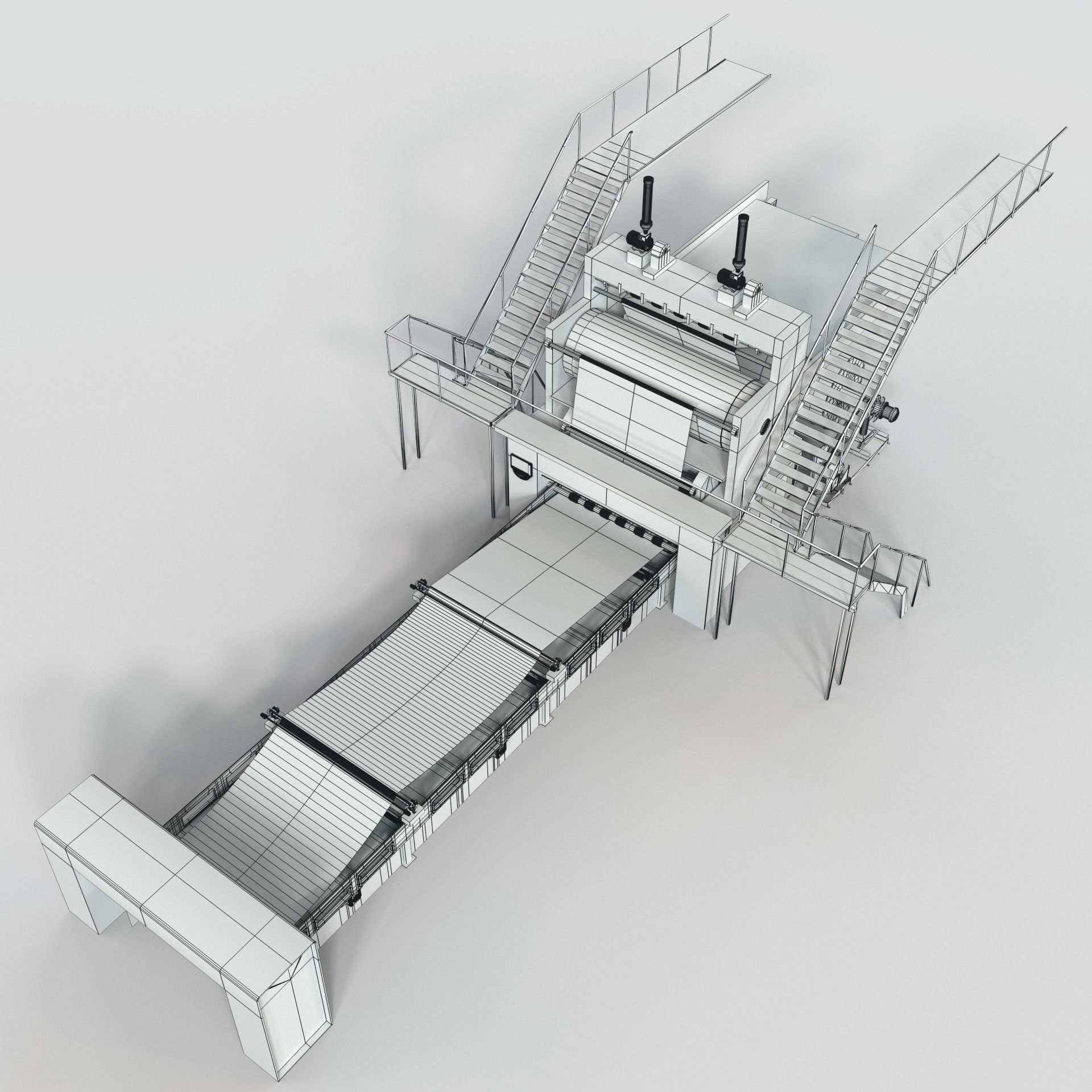 Paper Making Equipment 3D model | CGTrader