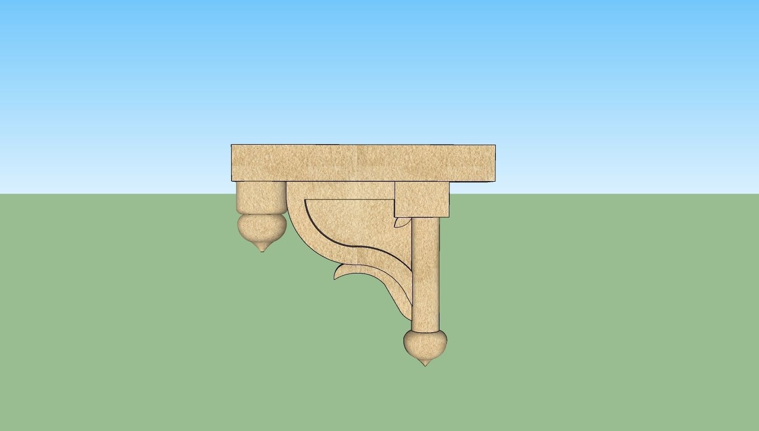 3D model indian jodhpuri stone bracket 3d modal VR / AR / low-poly ...