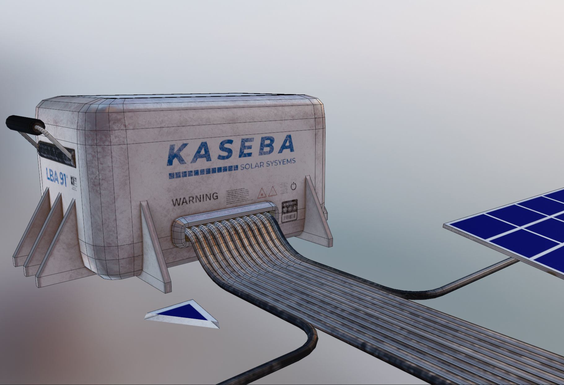 3D model Space Mars Solar Panels Prop 8K Textures VR / AR / low-poly ...