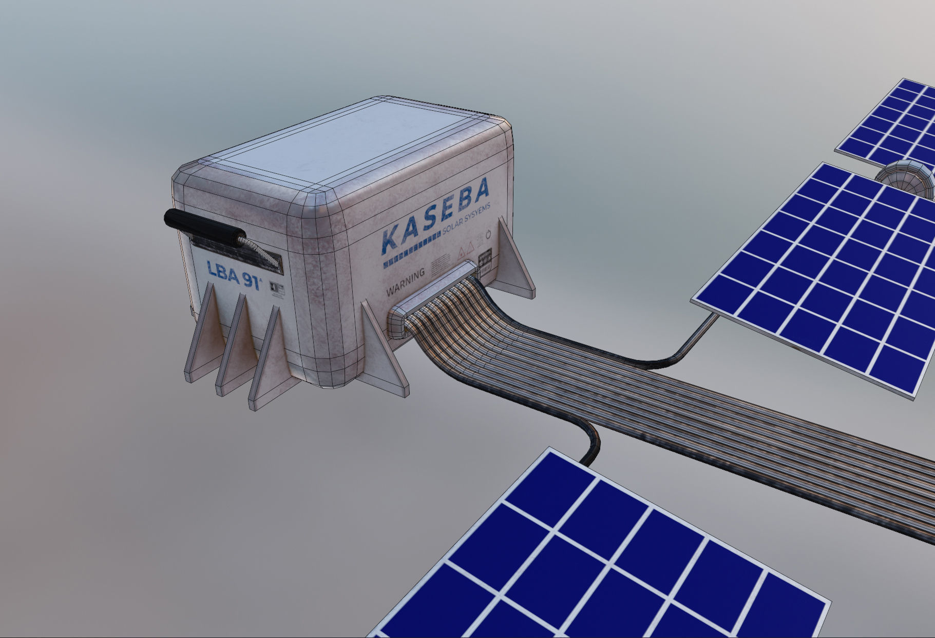 3D model Space Mars Solar Panels Prop 8K Textures VR / AR / low-poly ...