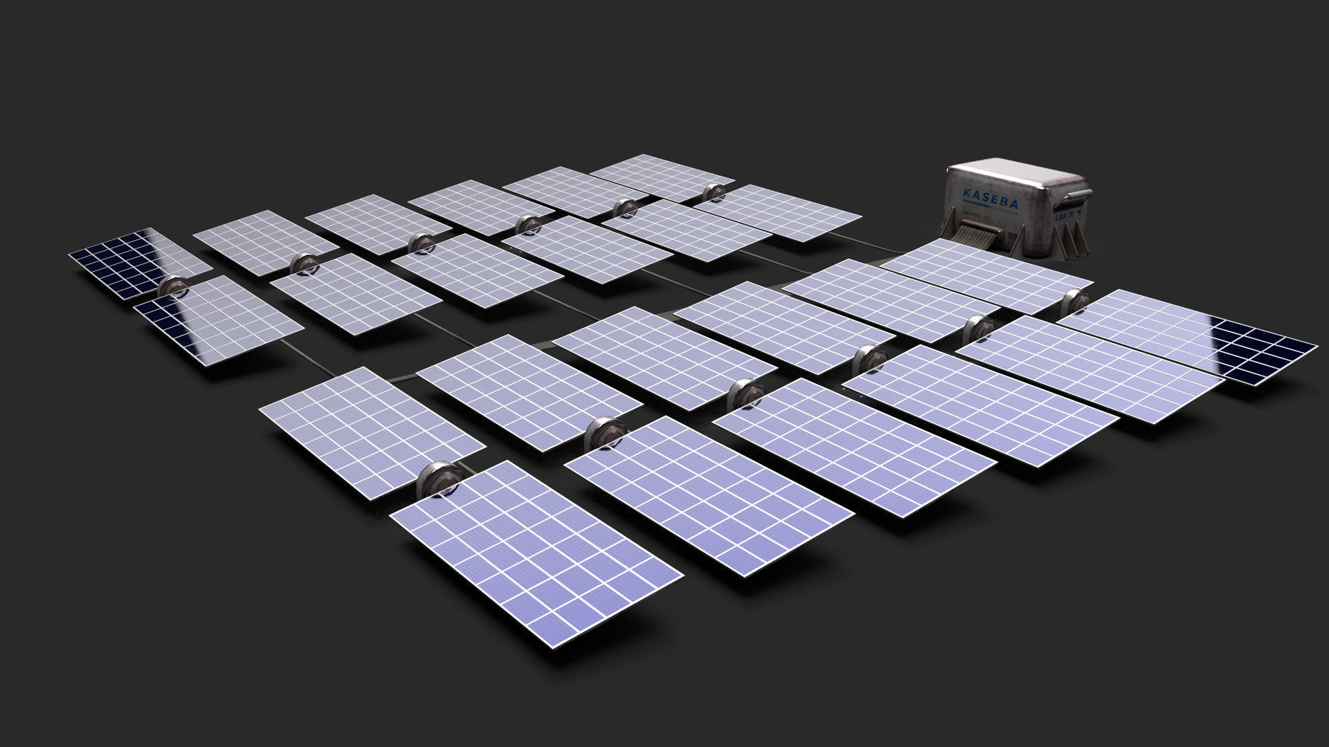 3D model Space Mars Solar Panels Prop 8K Textures VR / AR / low-poly ...