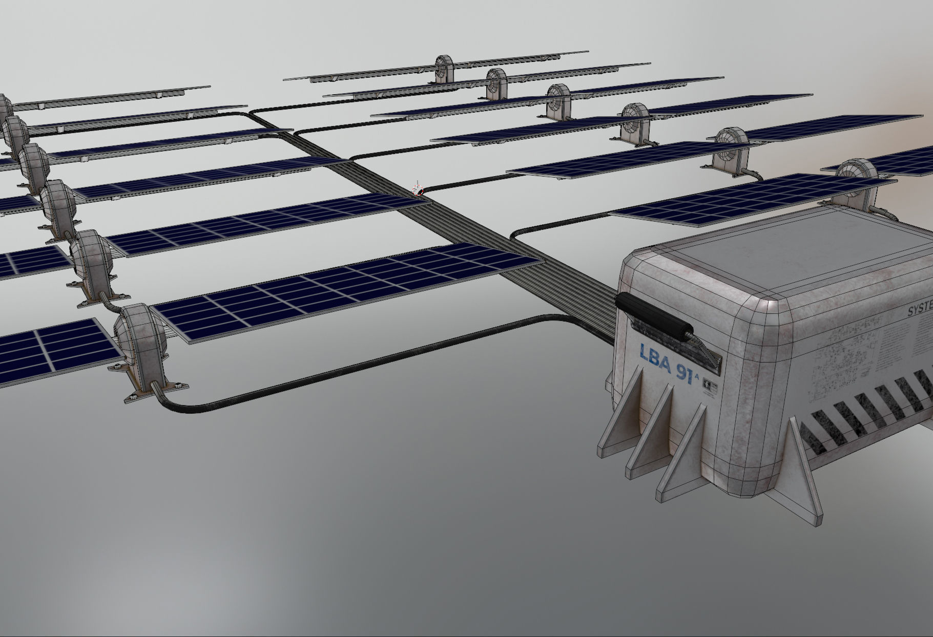 3D model Space Mars Solar Panels Prop 8K Textures VR / AR / low-poly ...