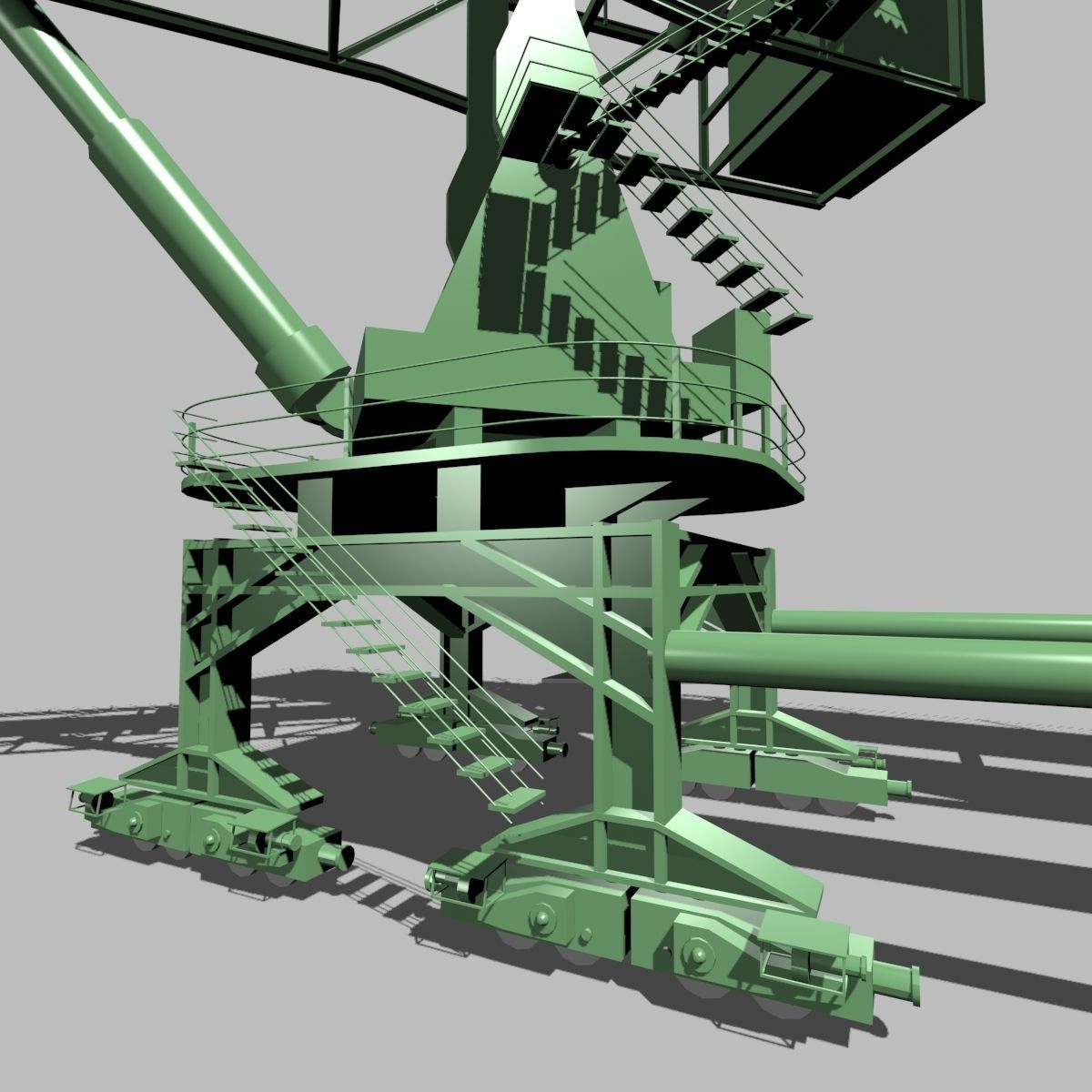 Industrial Stacker 3D model rigged | CGTrader