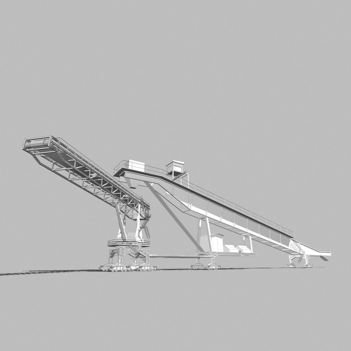 Industrial Stacker 3D model rigged | CGTrader