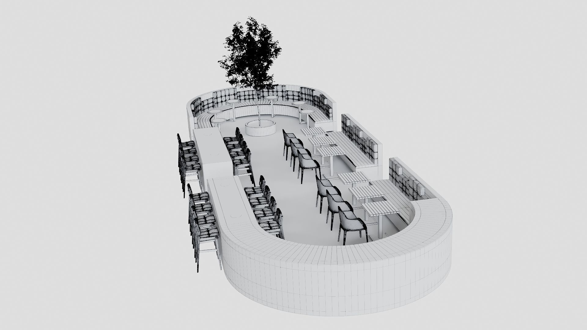 Food Court Pack 3D Model Collection | CGTrader