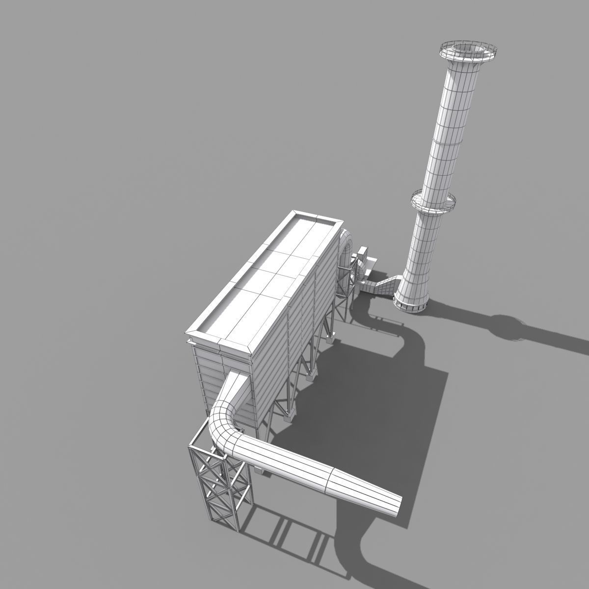 Deduster system 3D model | CGTrader