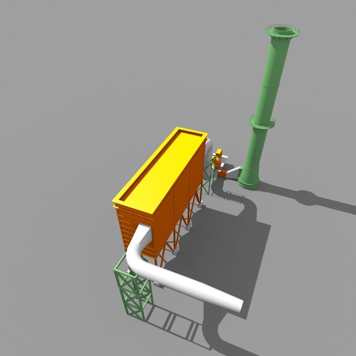 Deduster system 3D model | CGTrader