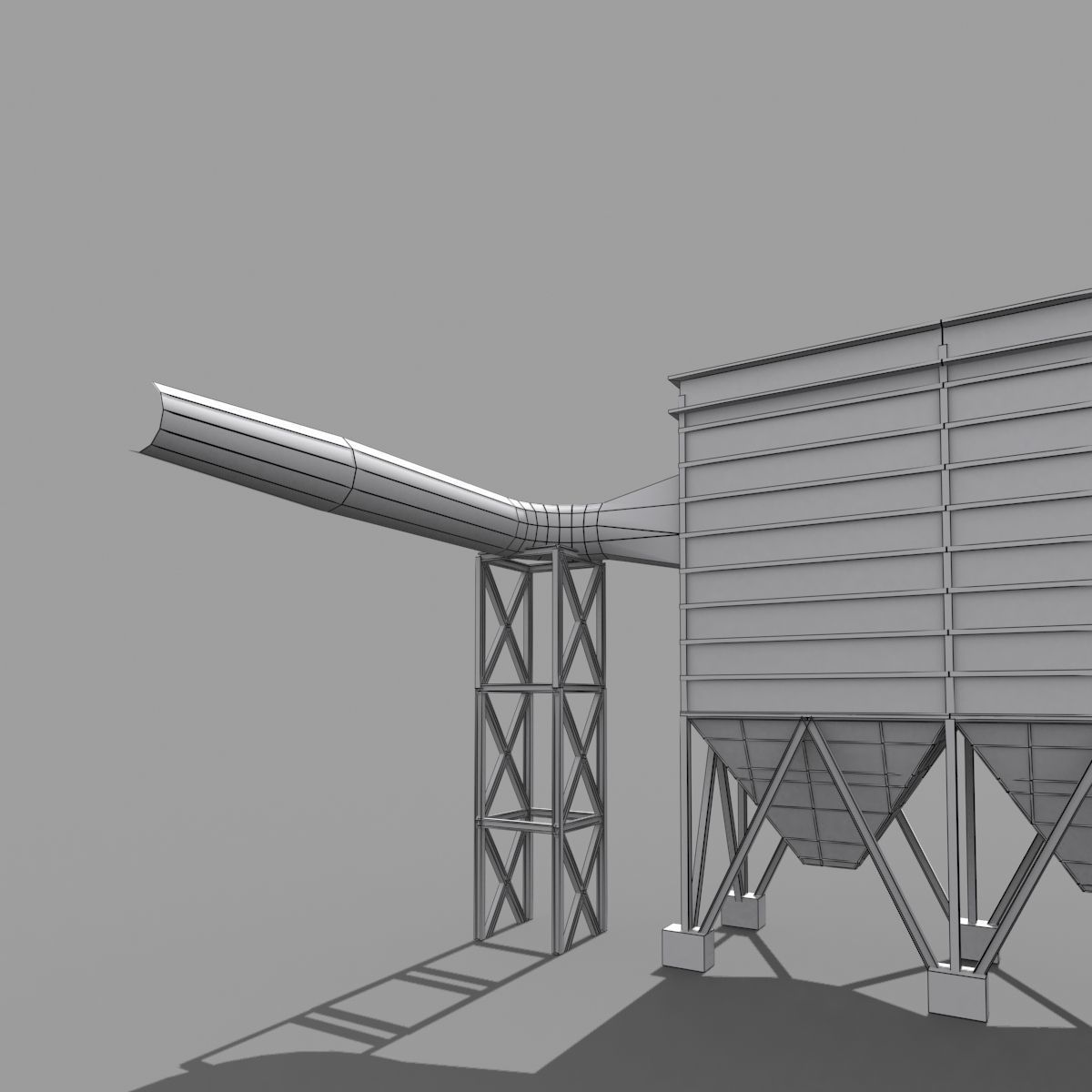 Deduster system 3D model | CGTrader