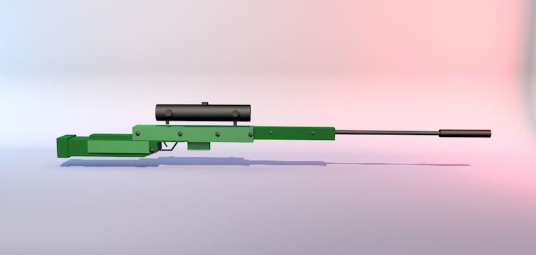 3D Sniper rifle model 3D model | CGTrader