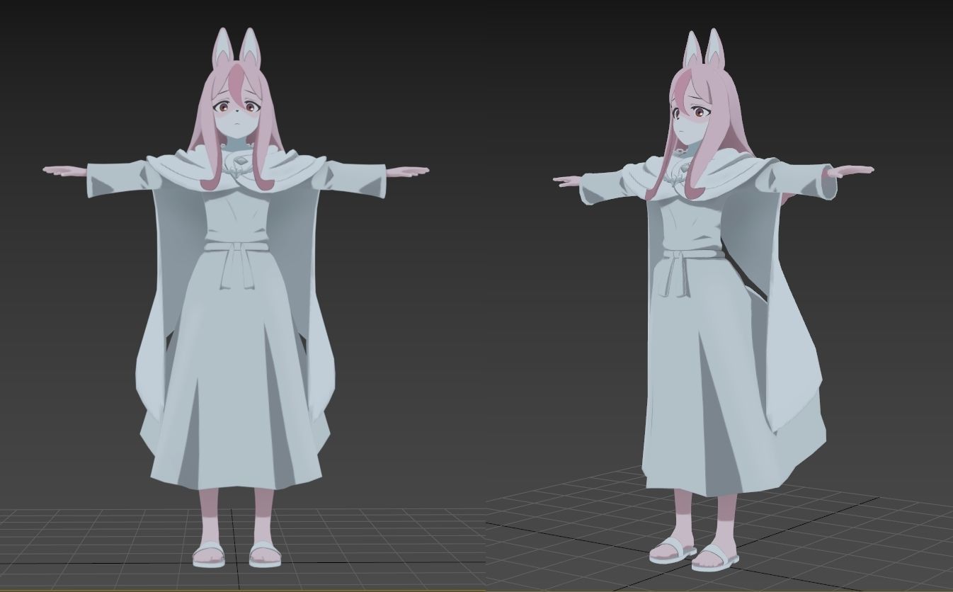 Nazuna BNA Brand New Animal 3D model rigged | CGTrader