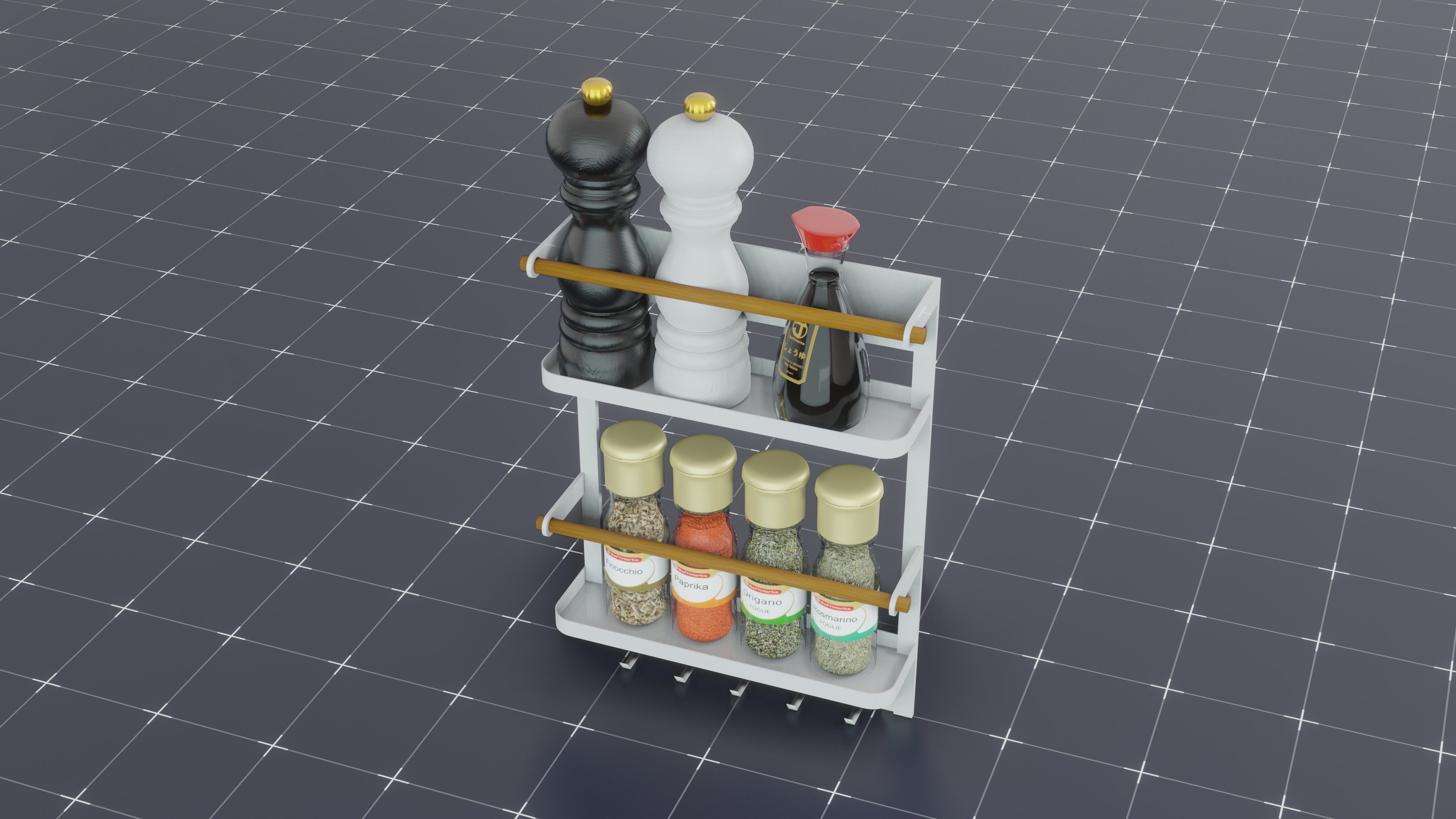 Spice Rack 3D model | CGTrader