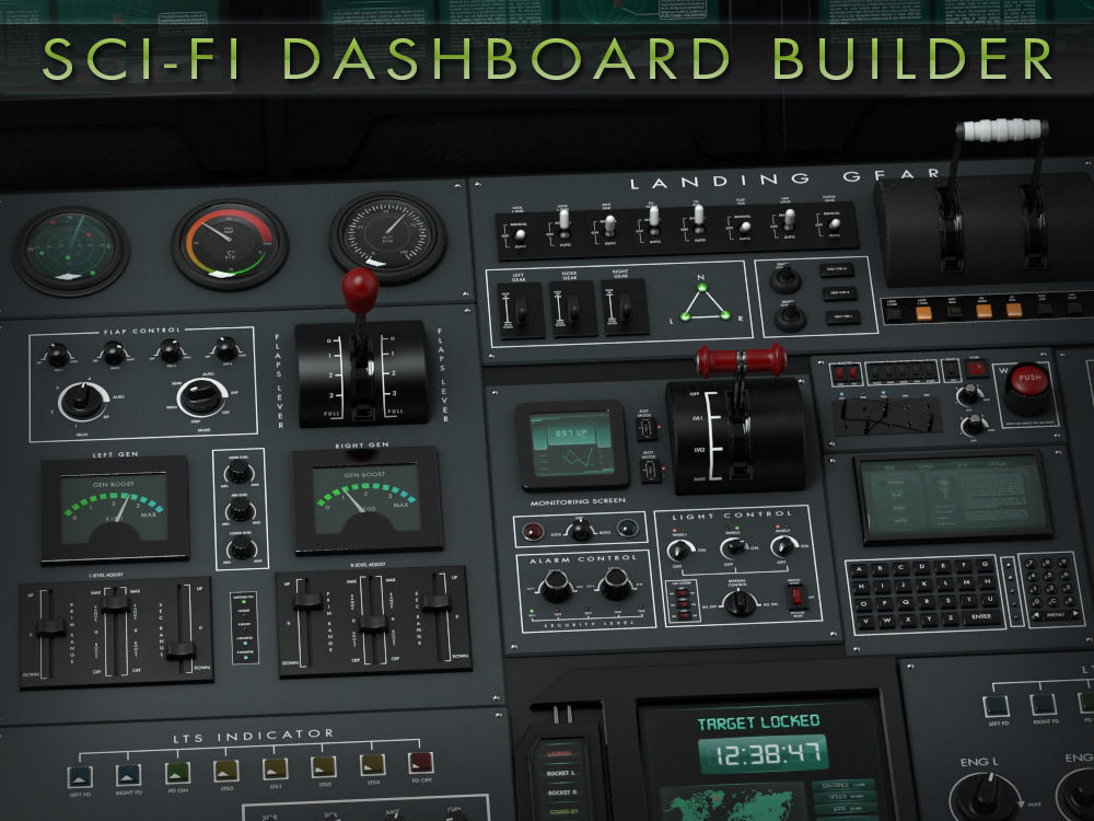 Sci-Fi Dashboard Builder 3D model | CGTrader