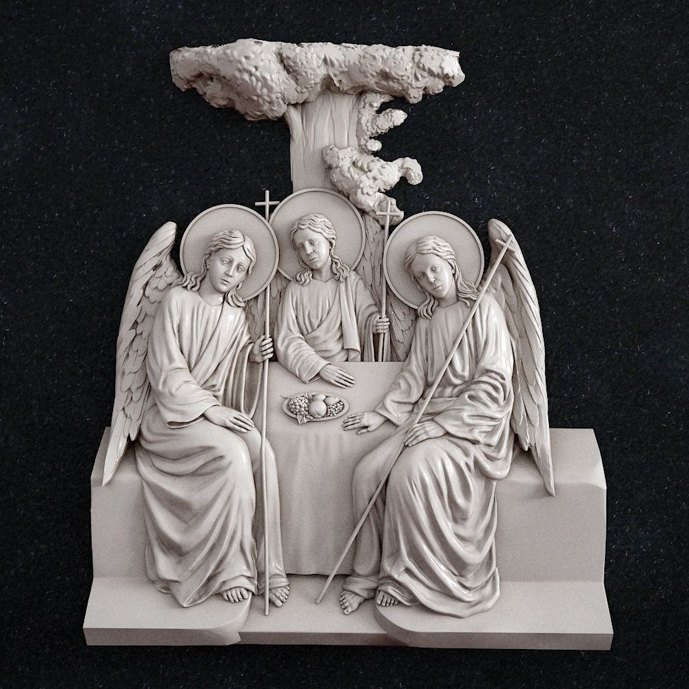 icon Holy Trinity New Testament Angel 3D model 3D printable | CGTrader