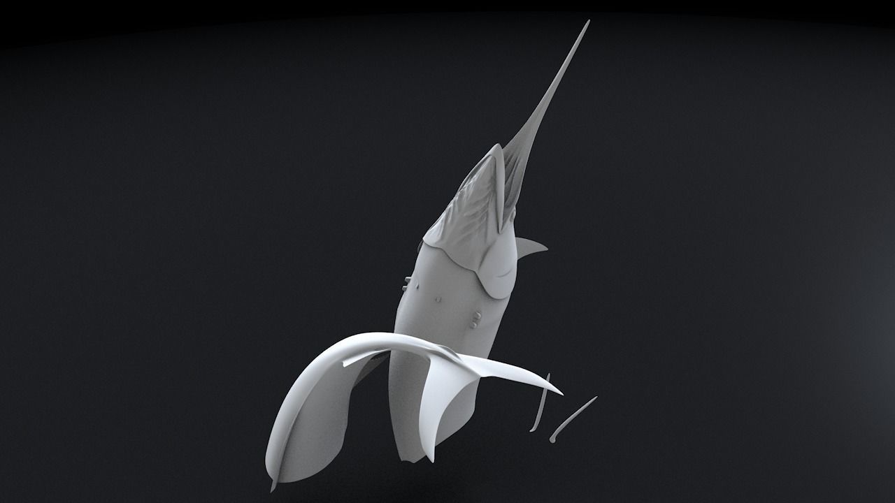 Stripped Marlin 3D Printable 3D model 3D printable | CGTrader