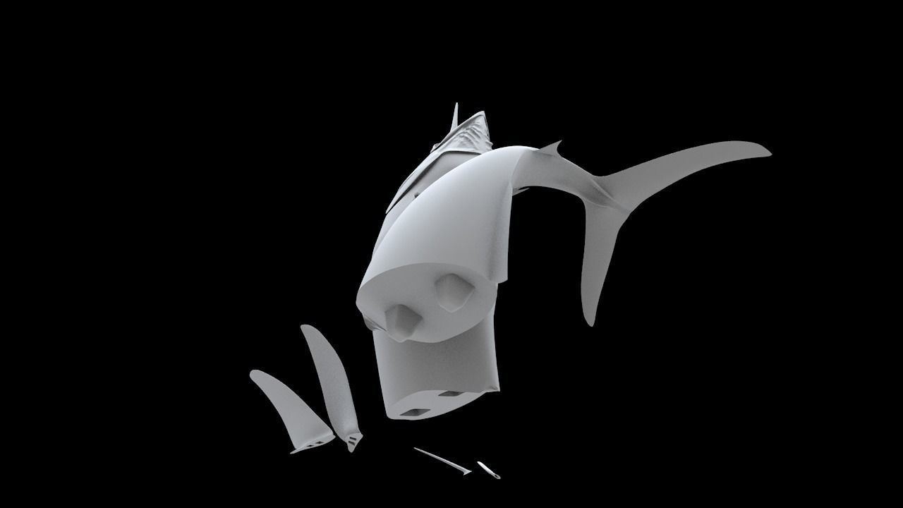 Stripped Marlin 3D Printable 3D model 3D printable | CGTrader