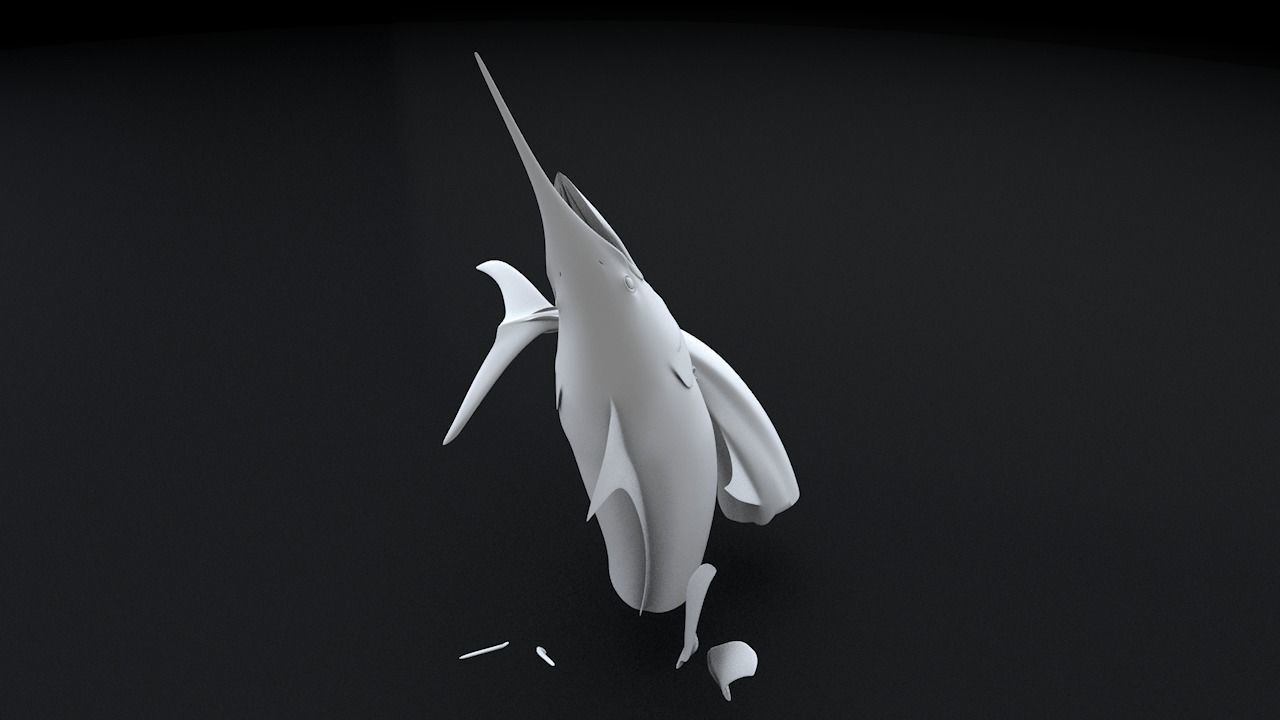 Stripped Marlin 3D Printable 3D model 3D printable | CGTrader
