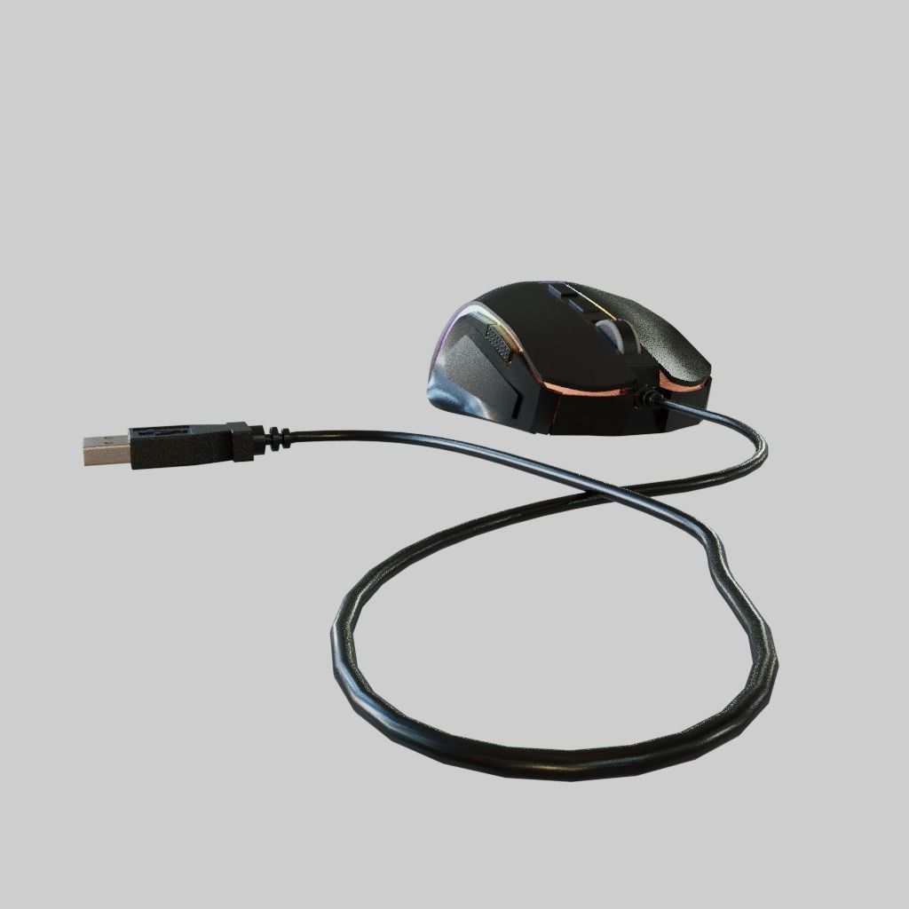 Red Dragon Griffin Mouse 3D model | CGTrader