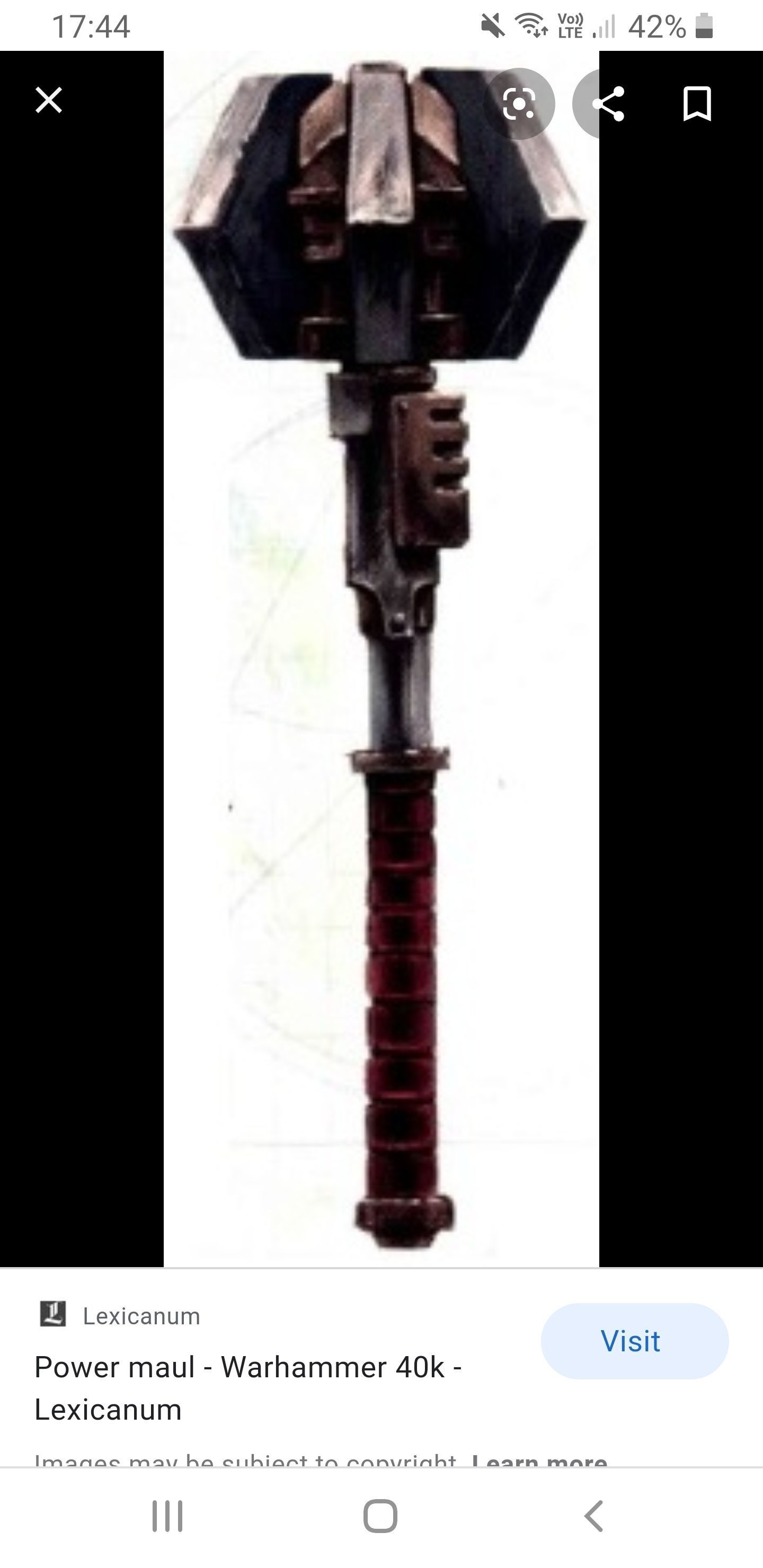 40k Power Maul 3D model 3D printable | CGTrader