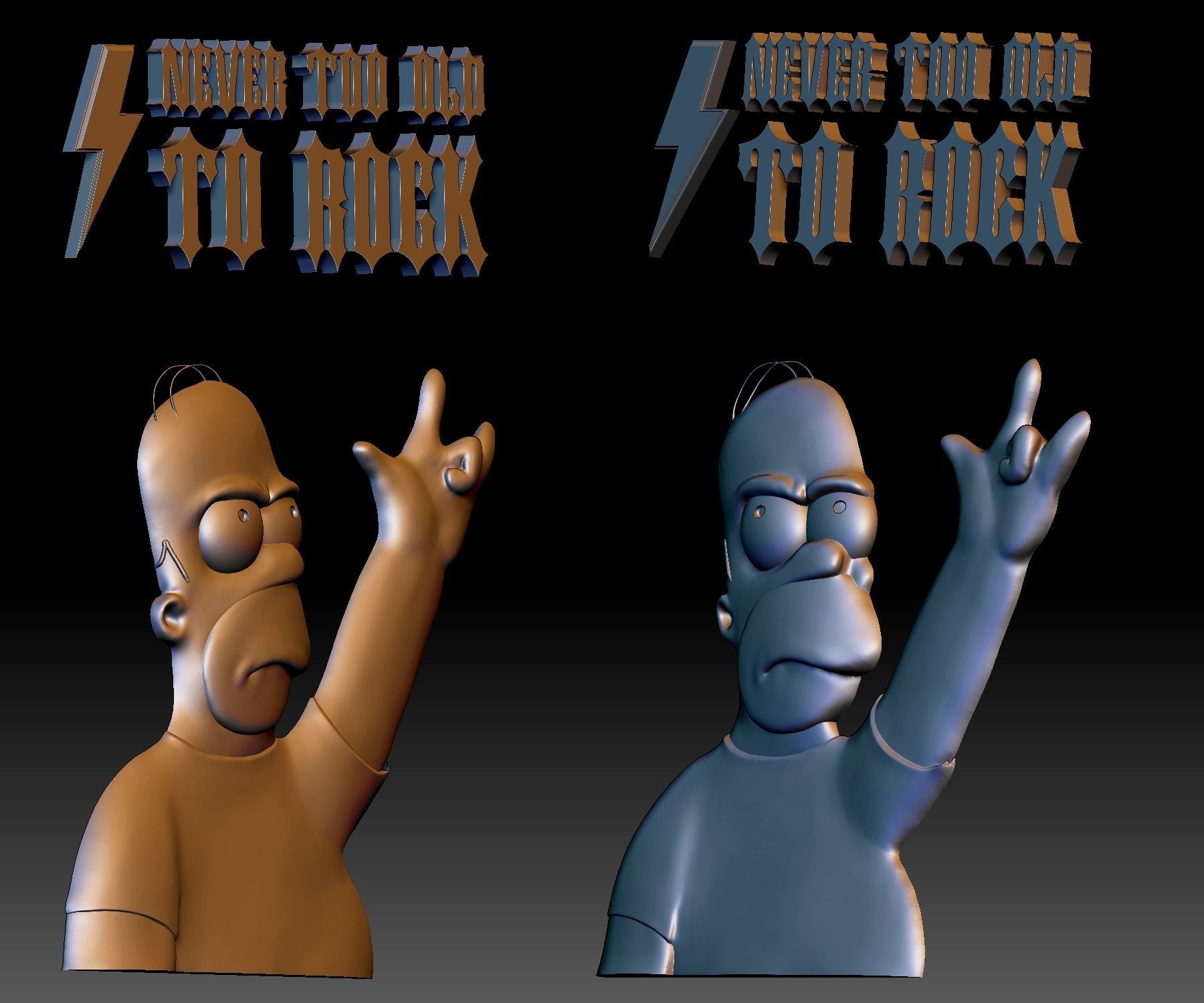 Homer Simpson STL file - relief for CNC router 3D model 3D printable ...