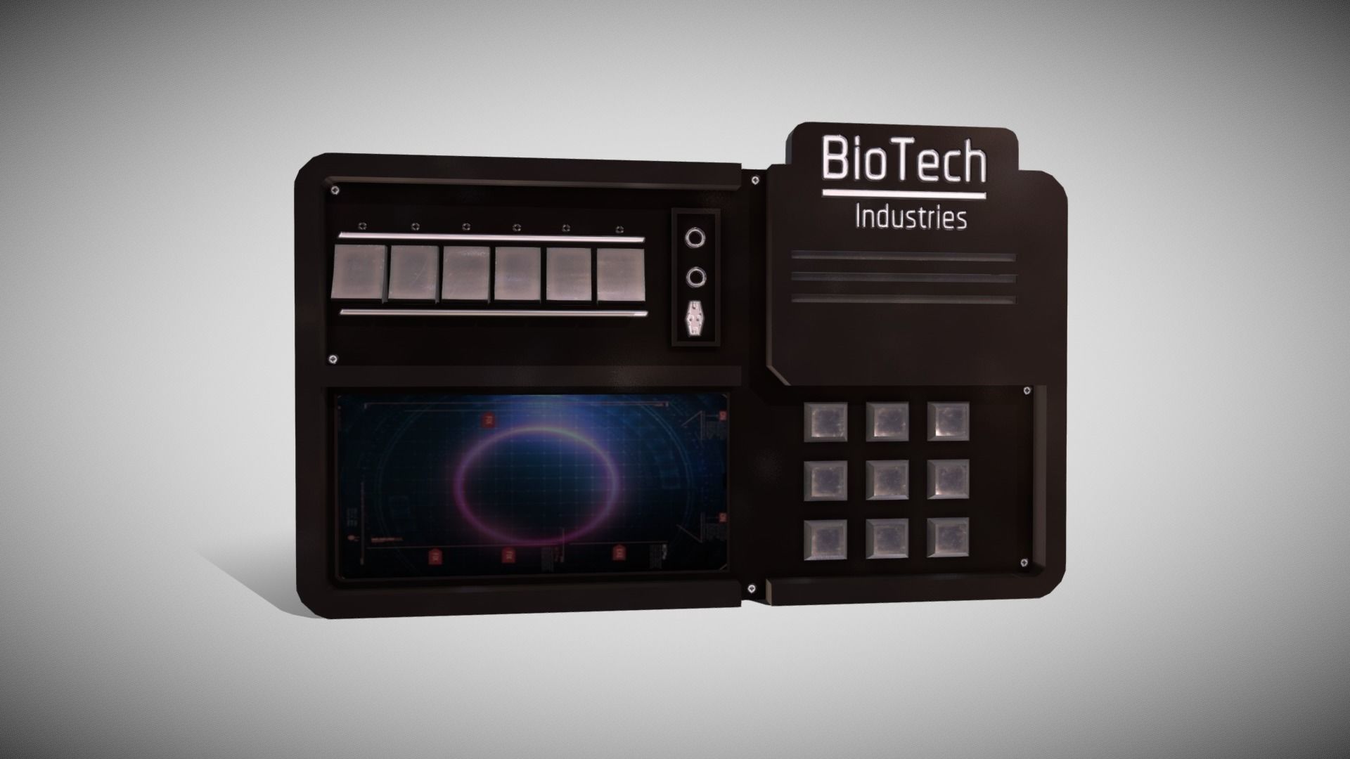 3D model Sci-fi Control Panel VR / AR / low-poly | CGTrader