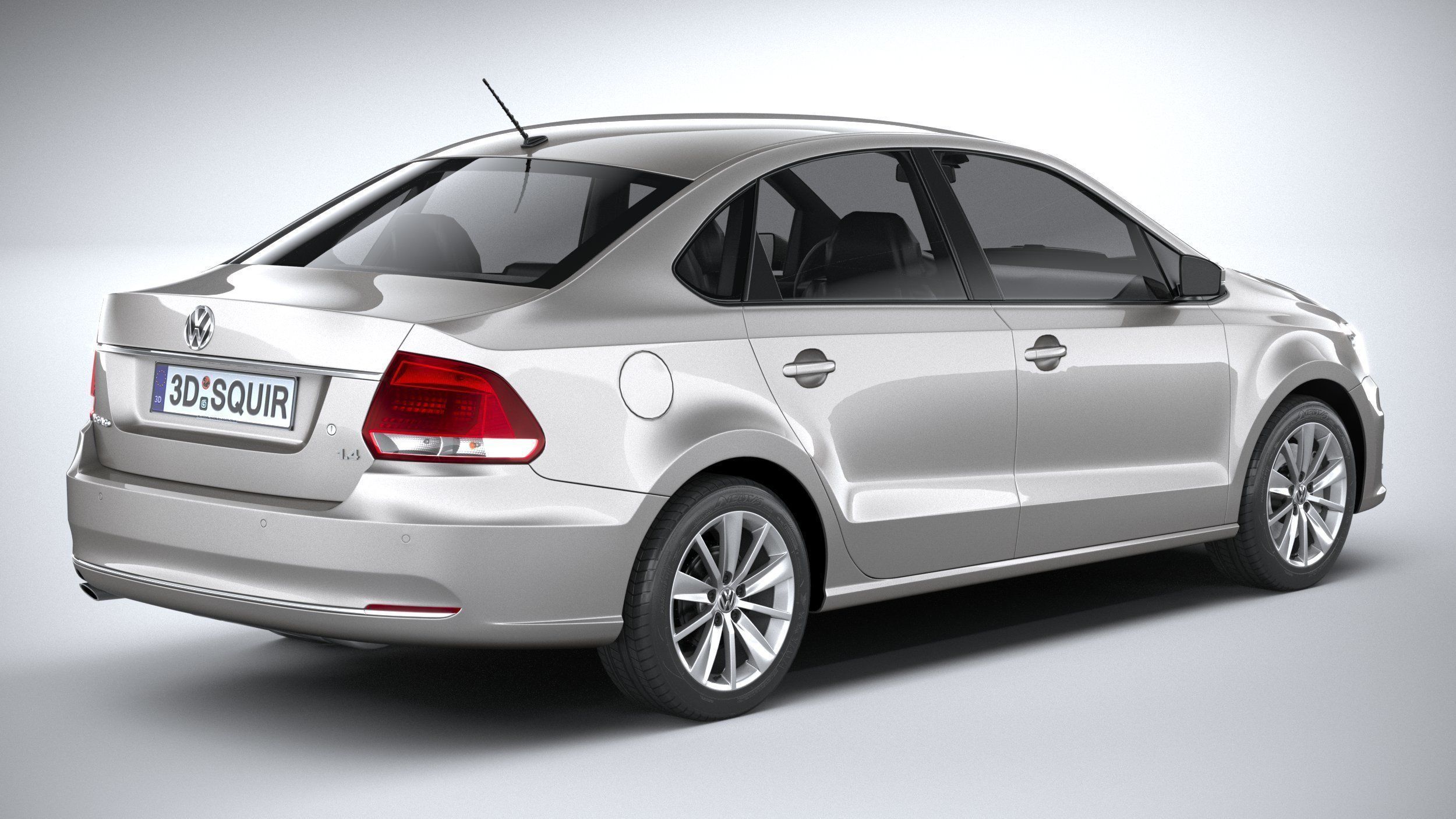 Volkswagen Polo Sedan 2017 3D model | CGTrader