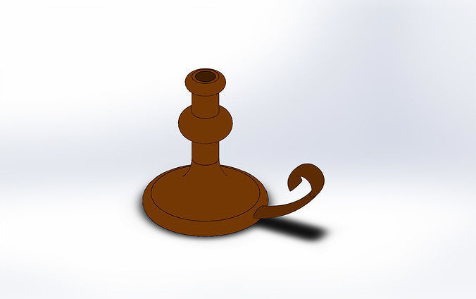 Candlestick 3D printing solidworks part 3D model 3D printable | CGTrader