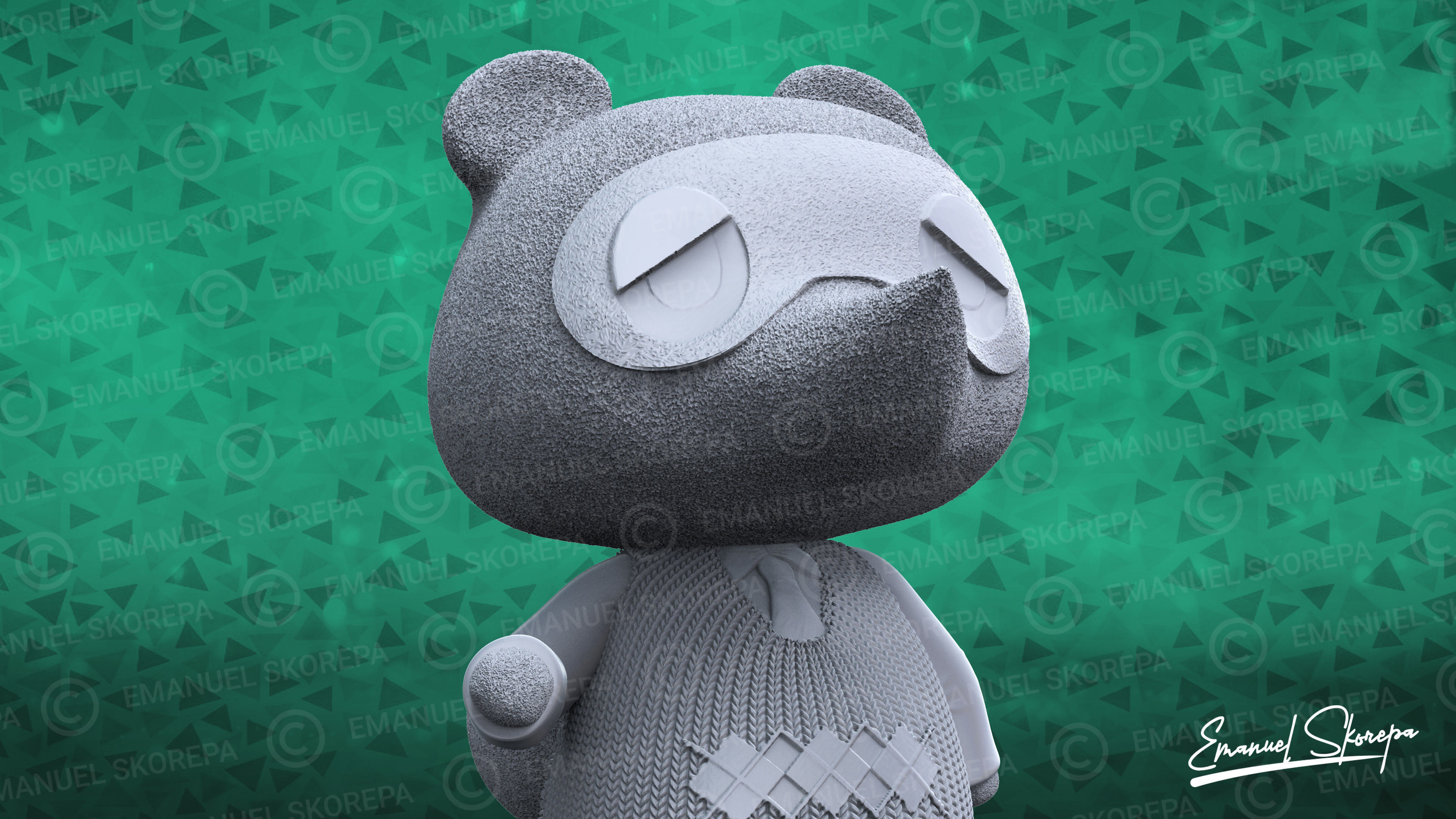 Tom Nook Animal Crossing 3D model 3D printable | CGTrader