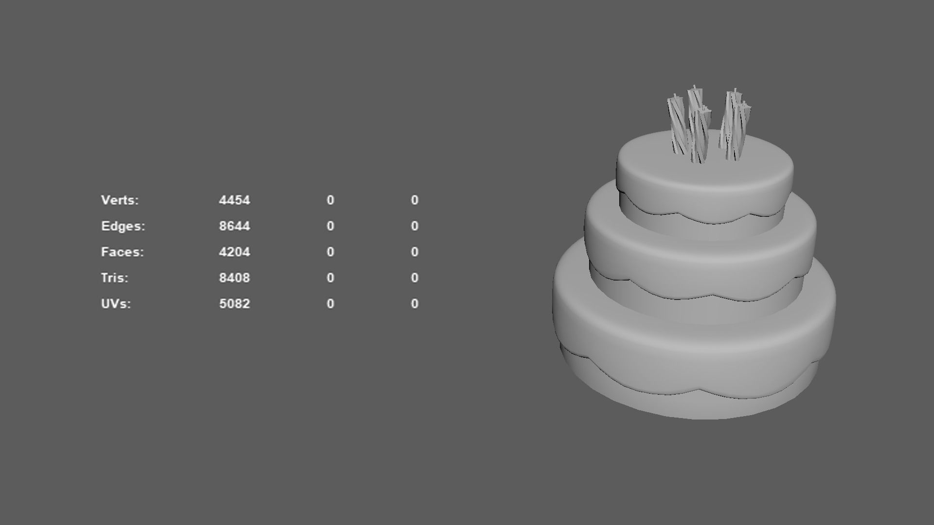 3D model Big Cartoon Cake VR / AR / low-poly | CGTrader