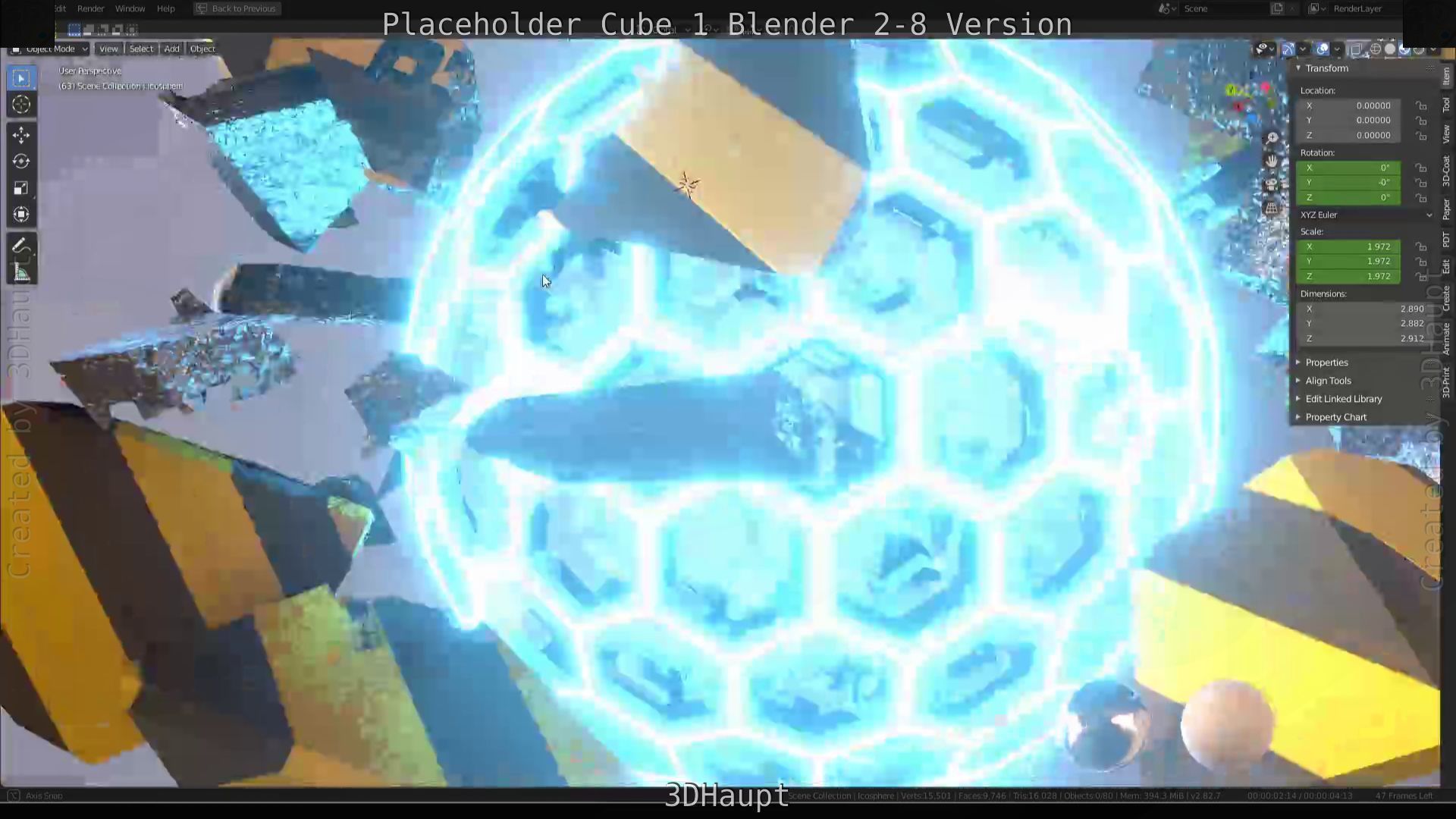 Placeholder Cube Version 1 free 3D model animated | CGTrader