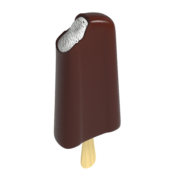 Chocolate ice lolly 3D Model OBJ 3DS FBX BLEND | CGTrader.com