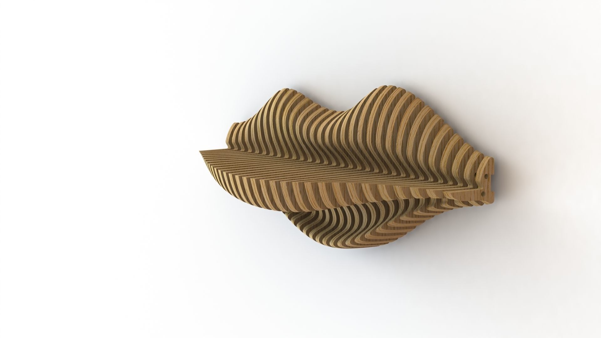 Parametric Wall Shelf Stand 3D model | CGTrader