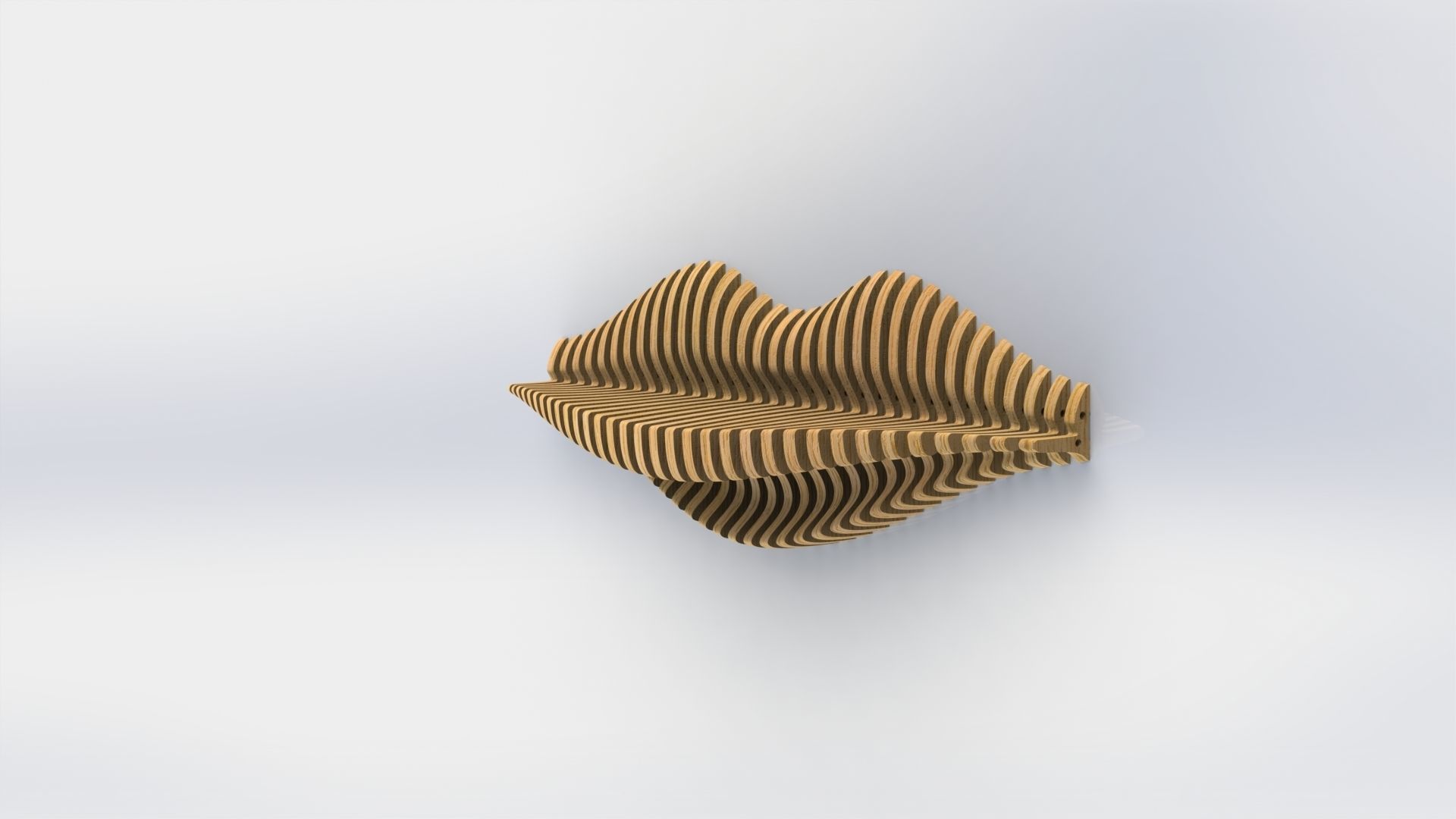 Parametric Wall Shelf Stand 3D model | CGTrader