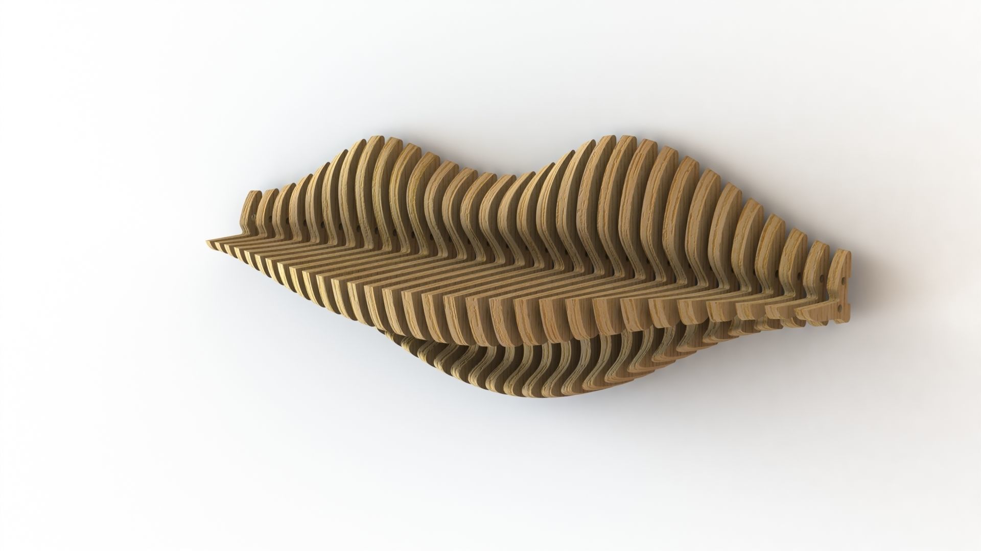 Parametric Wall Shelf Stand 3D model | CGTrader