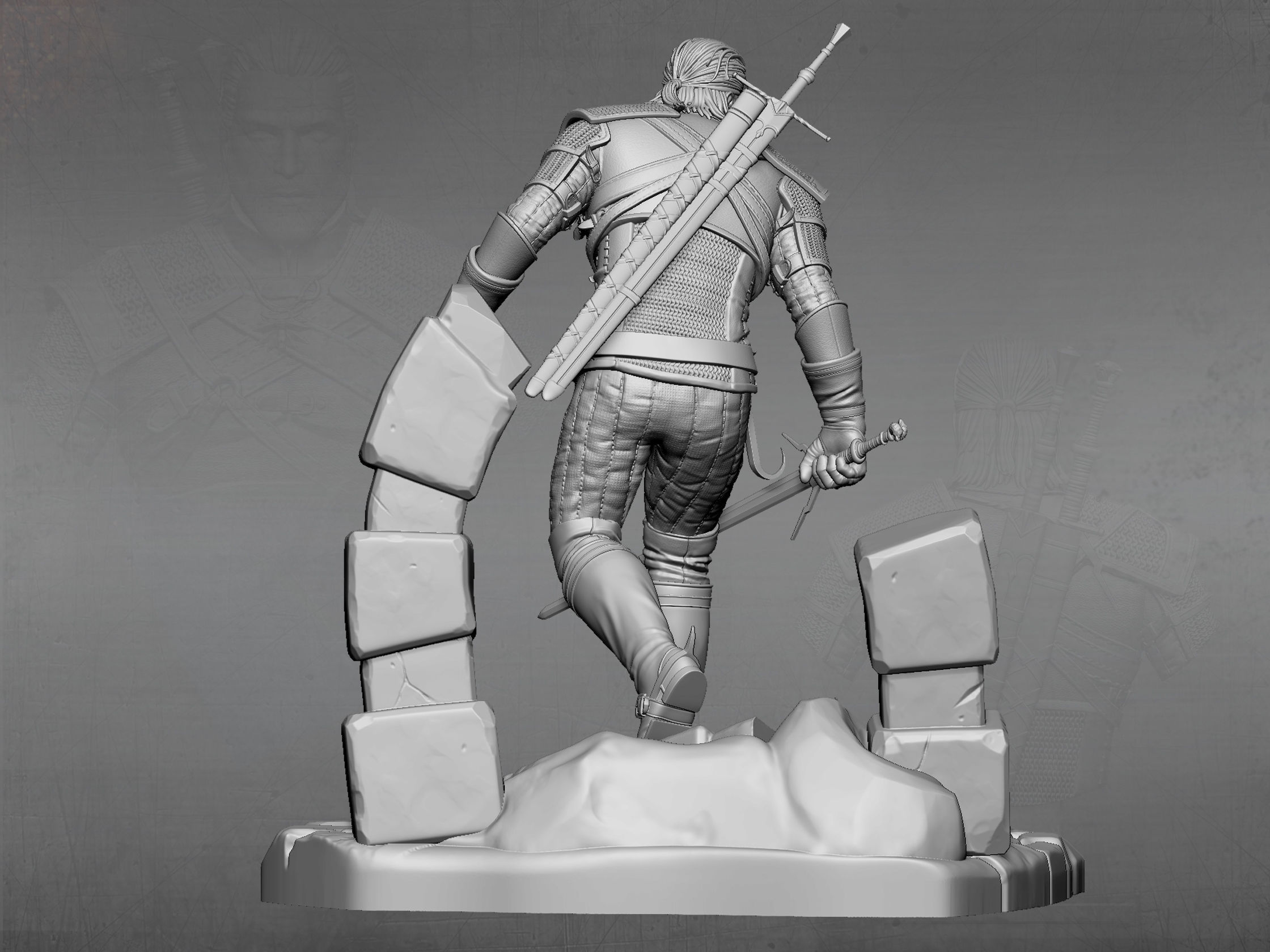 The Witcher 3D model 3D printable | CGTrader