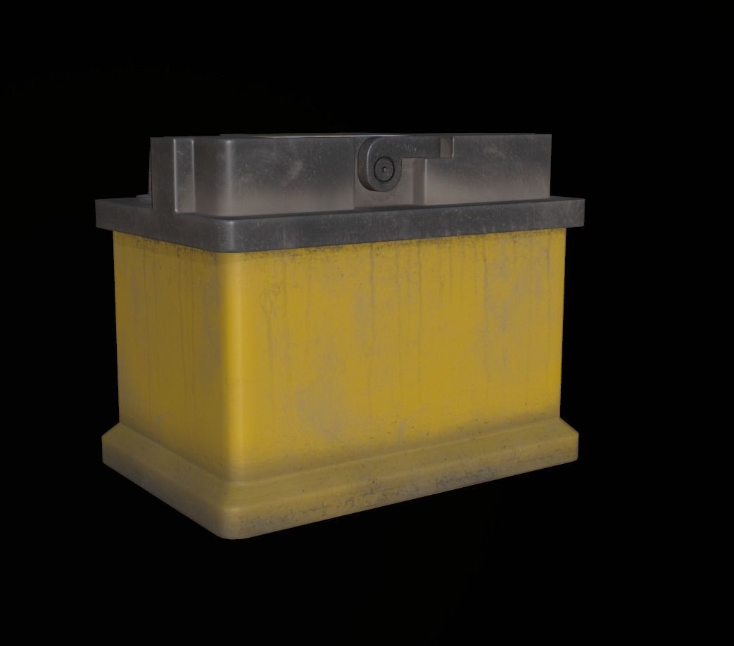 3D model Car Battery VR / AR / low-poly | CGTrader