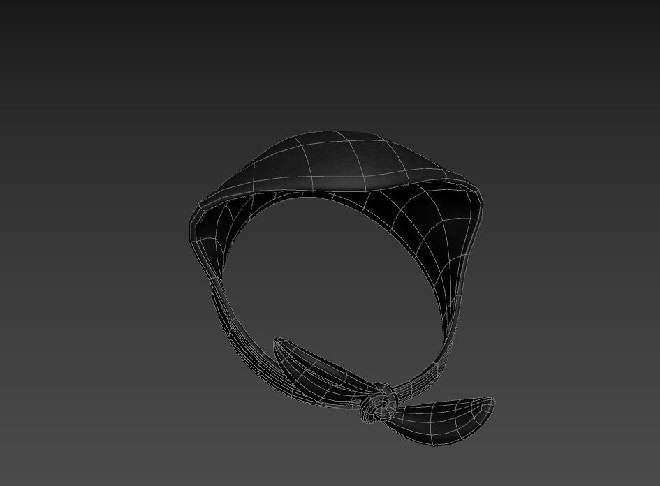 Black Bandana 3D model | CGTrader