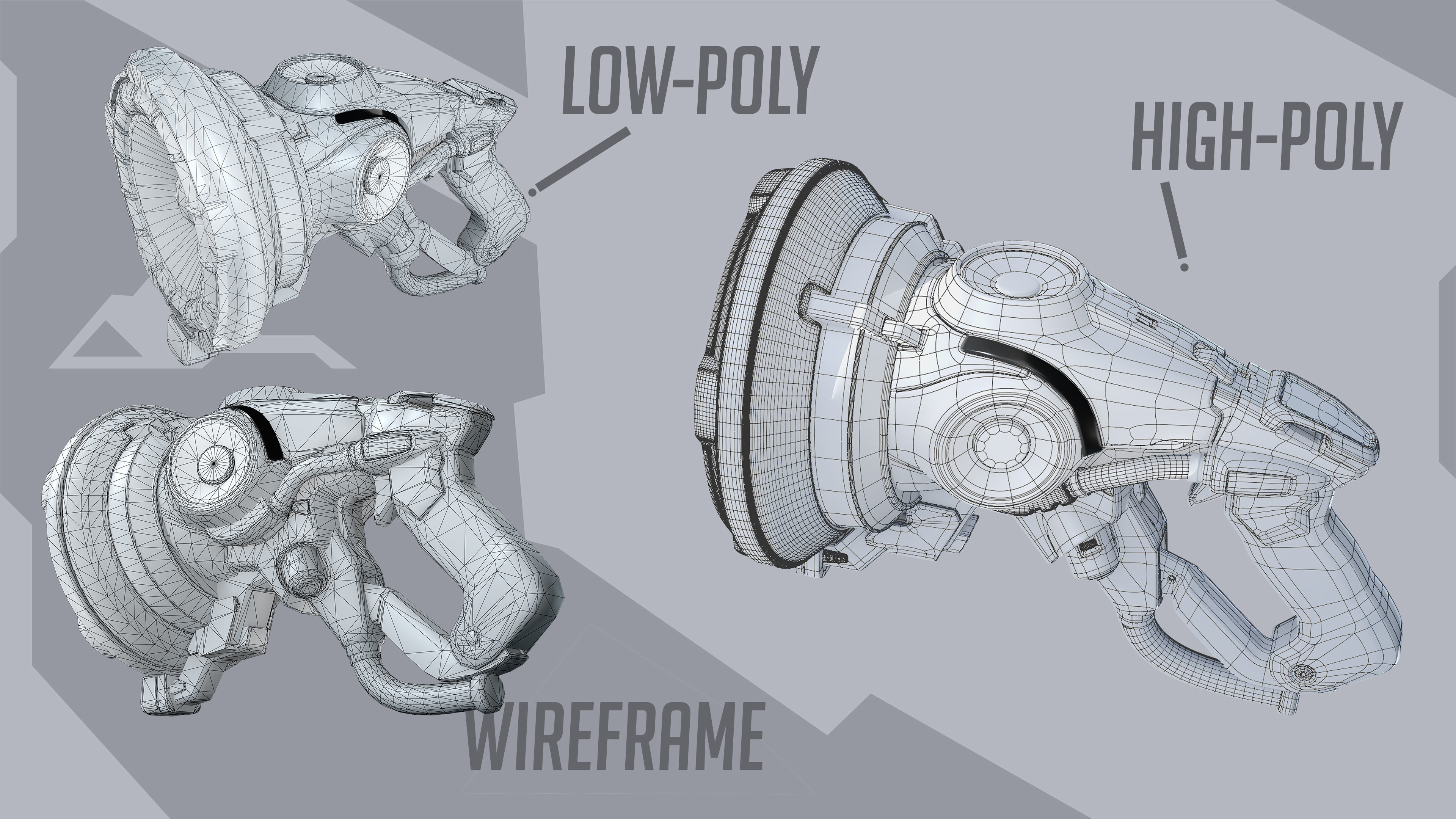 3D model Sound Gun game-ready VR / AR / low-poly | CGTrader