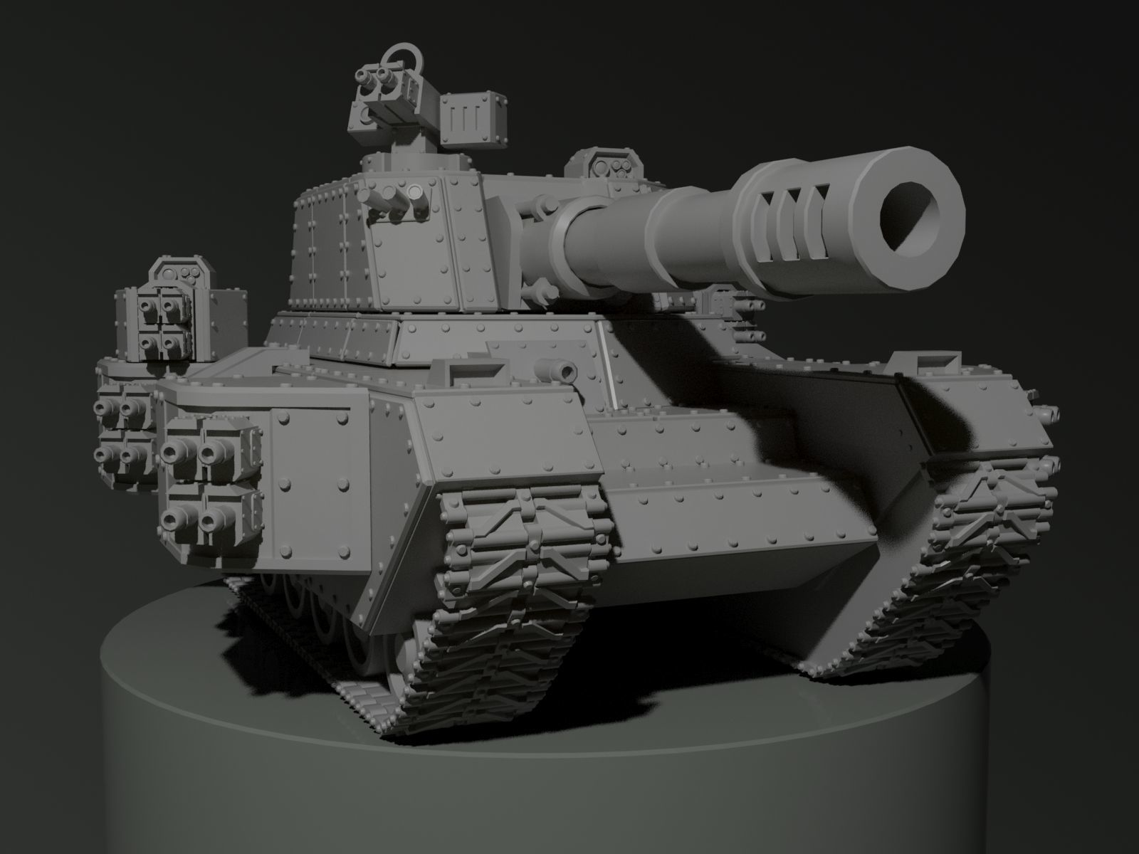 Tank miniature 3D model 3D printable | CGTrader