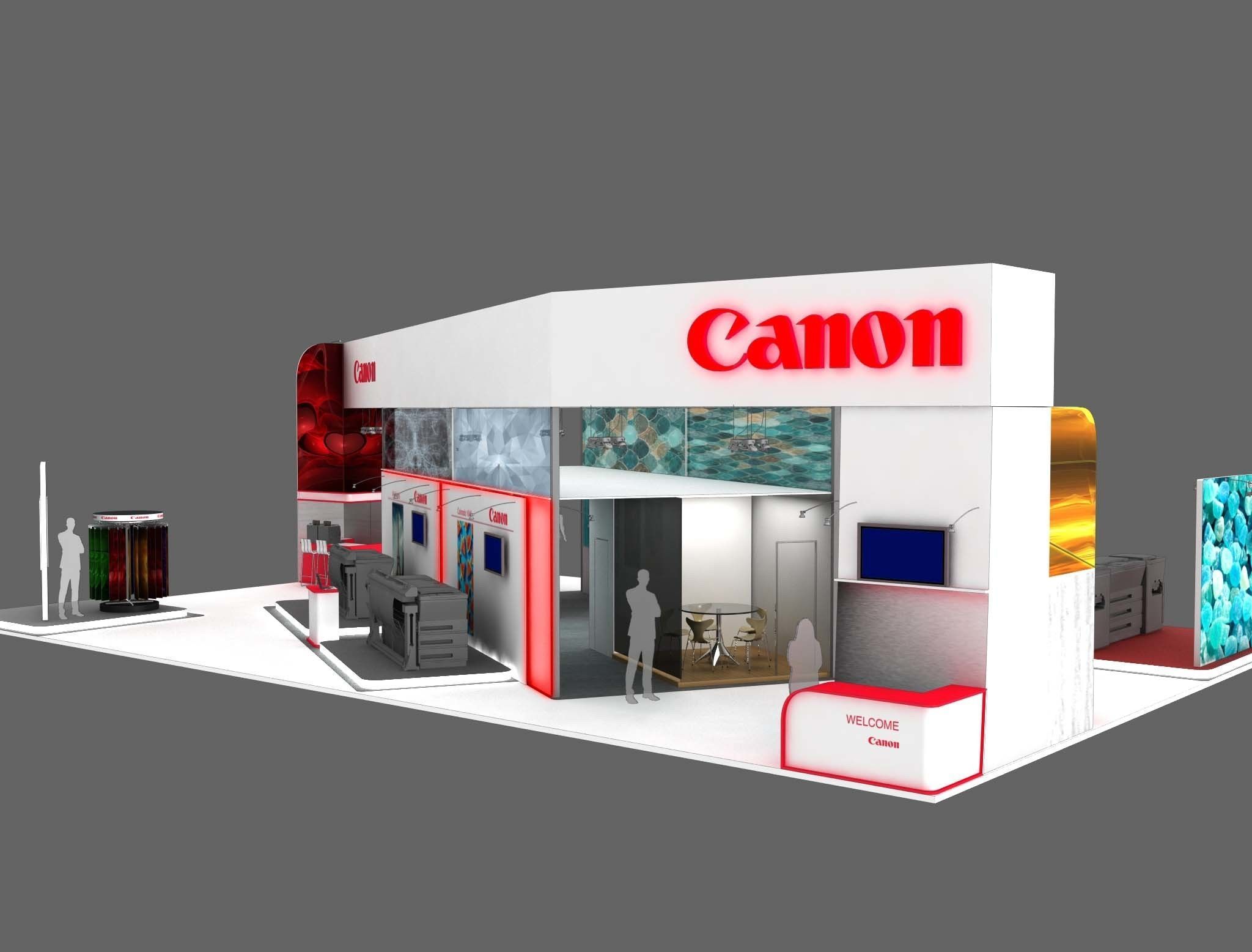 Canon Exhibition Stand 3D model | CGTrader