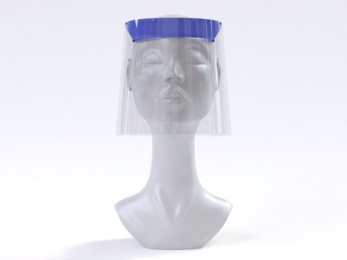 Face Shield for COVID-19 free 3D model 3D printable | CGTrader