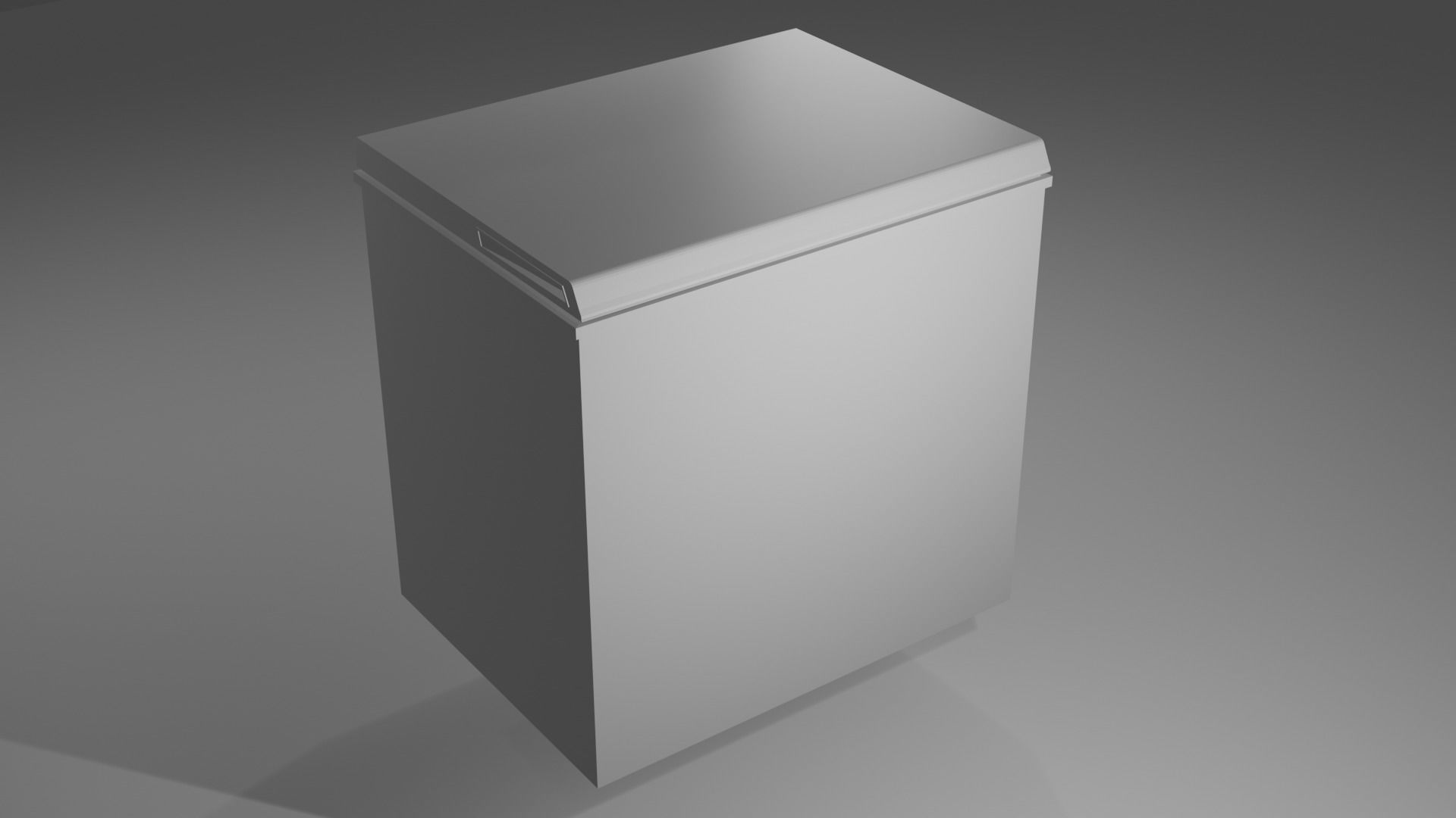 3D model Deep Freezer White- Low poly VR / AR / low-poly | CGTrader