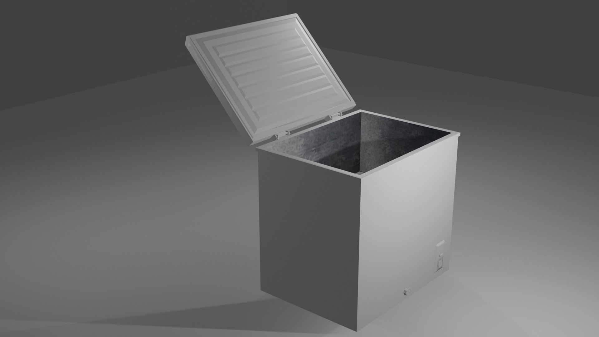 3D model Deep Freezer White- Low poly VR / AR / low-poly | CGTrader