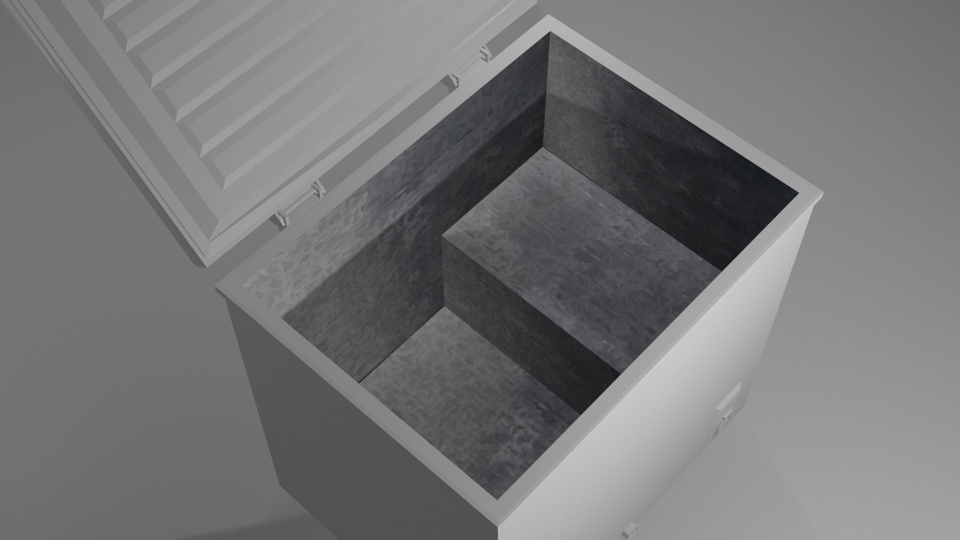 3D model Deep Freezer White- Low poly VR / AR / low-poly | CGTrader
