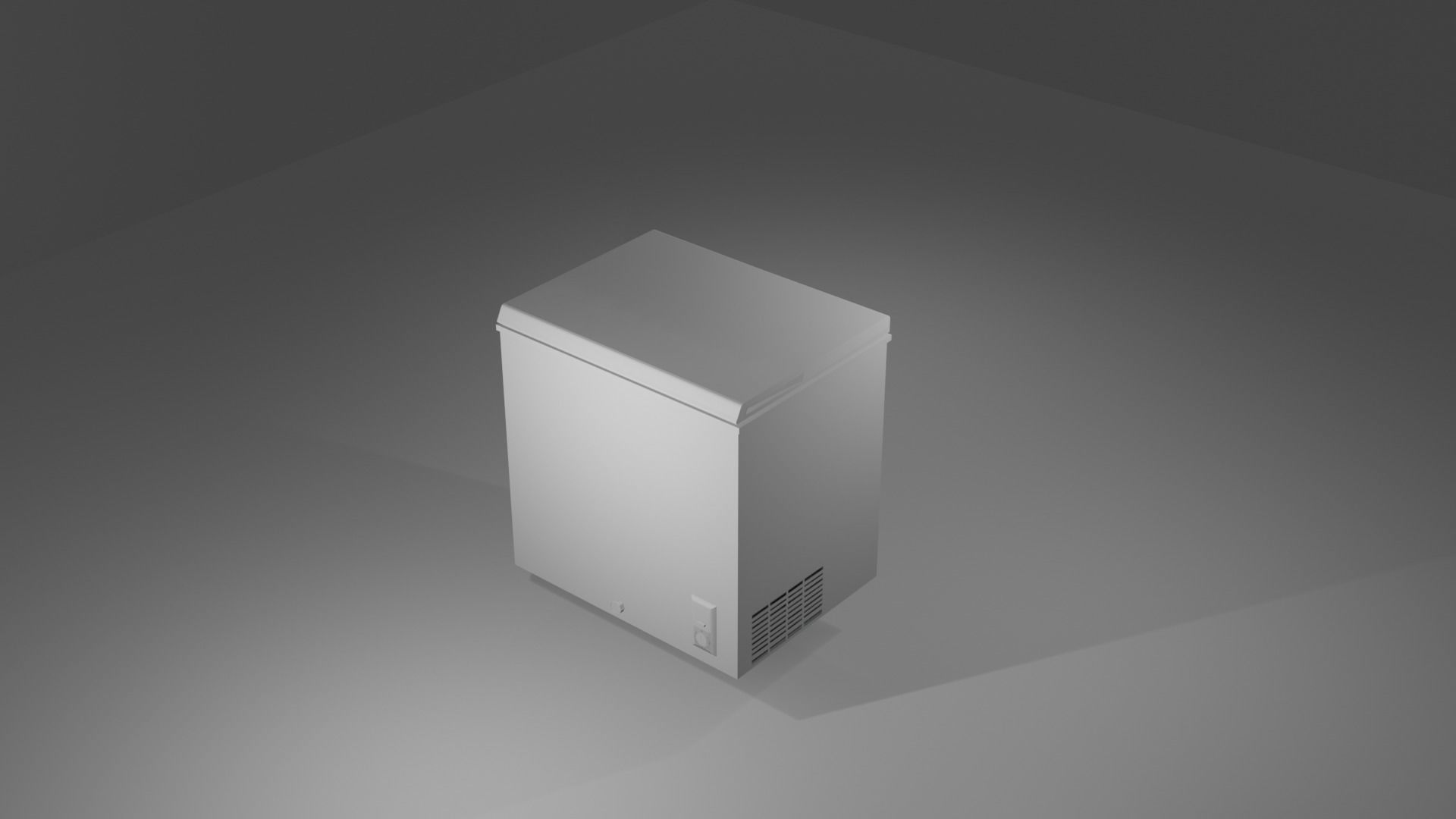 3D model Deep Freezer White- Low poly VR / AR / low-poly | CGTrader