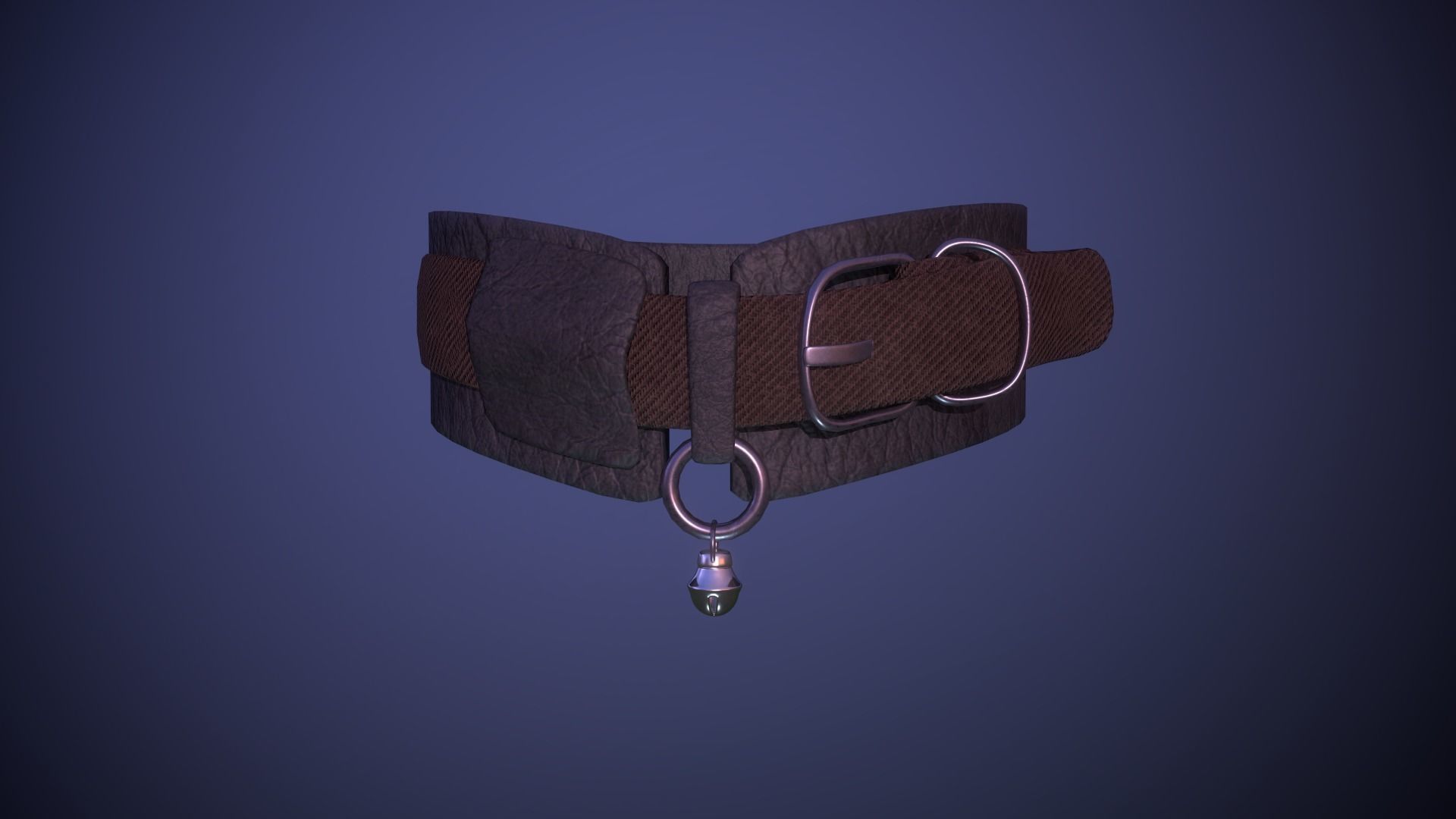 leather collar 3D model | CGTrader