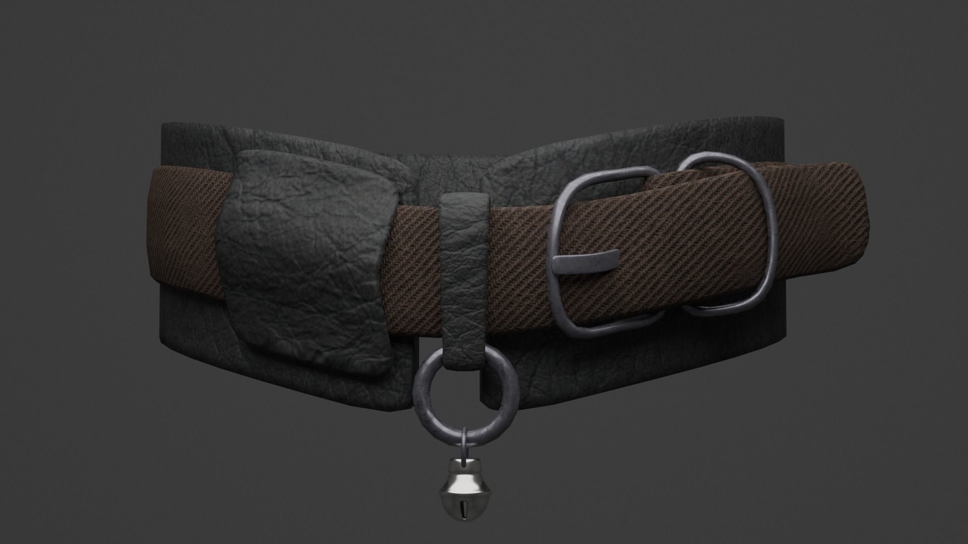 leather collar 3D model | CGTrader