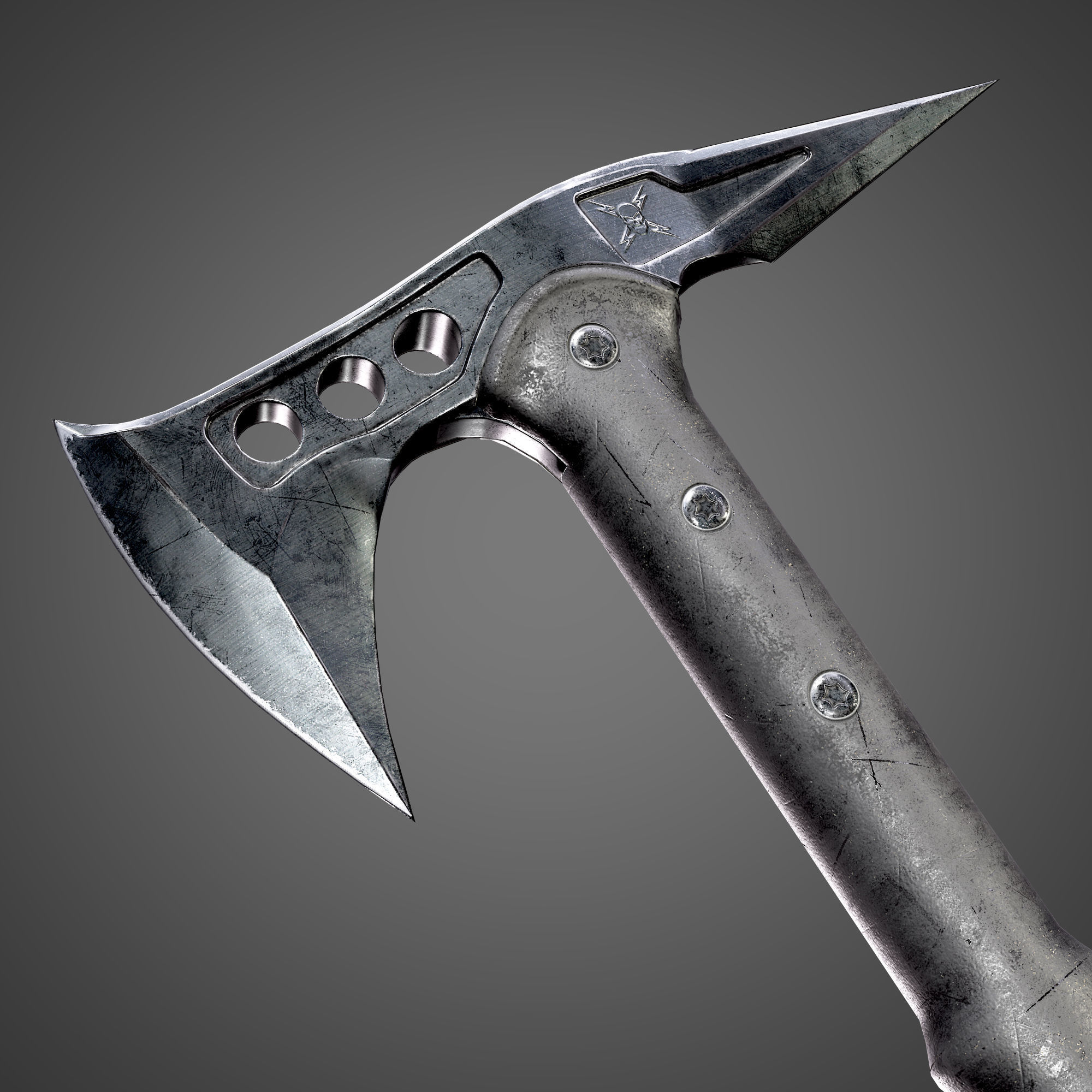 3D model M48 Hawk Tactical Tomahawk AAA PBR Game Ready Asset VR / AR ...