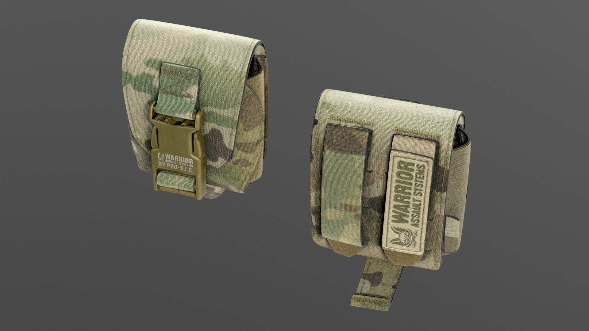 SOLDIER Frag Grenade Pouch free 3D model | CGTrader